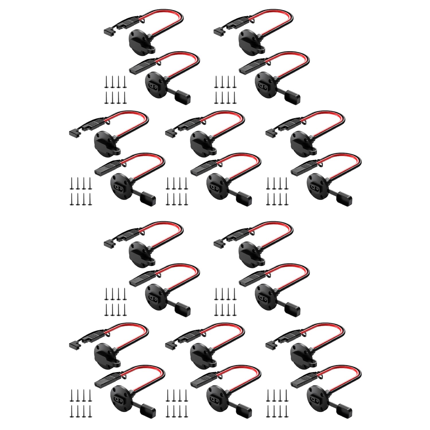 Snapklik.com : SAE Connector Power Socket Sidewall Port, 10AWG Cable ...