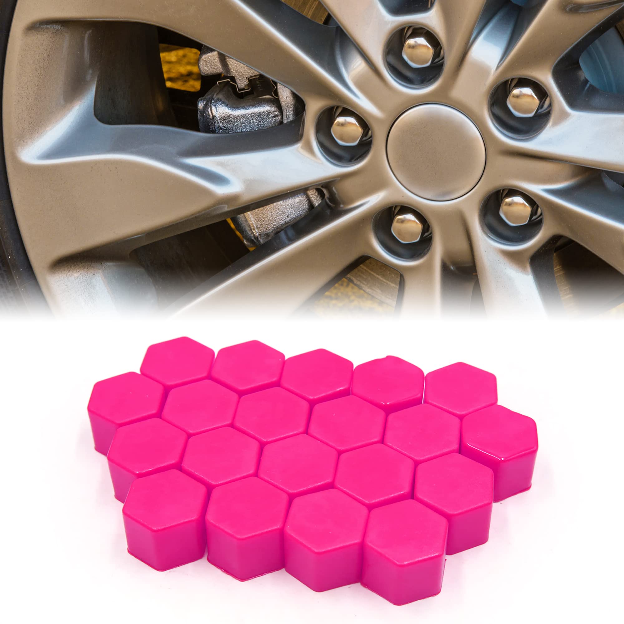 Pink Lug Nut Covers
