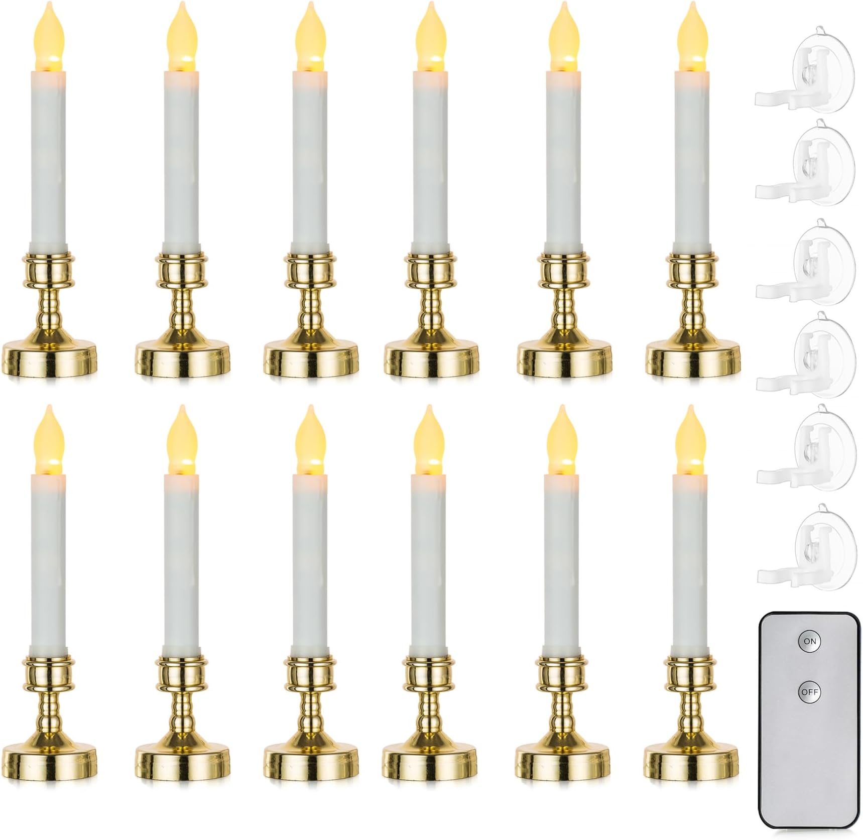 Amazon.com: Romadedi Christmas Window Candles LED Battery Operated ...