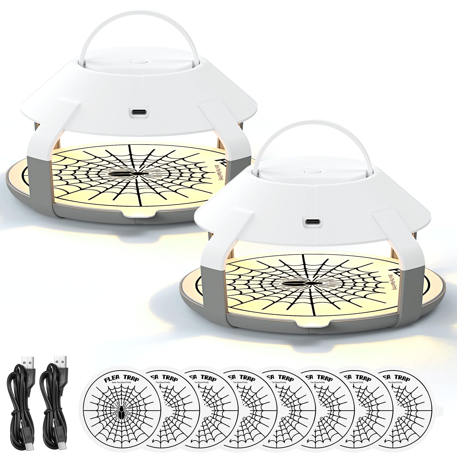 Amazon.com : Rechargeable Flea Traps for Inside Your Home 2 Pack ...