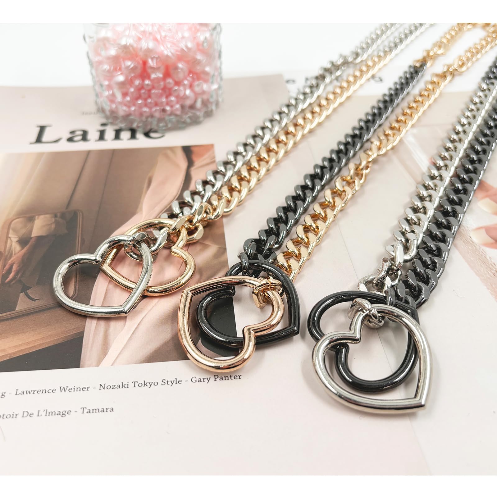 Wishly | ADEMISHIA Heart O-ring Slip Chain Necklace For Women, Handmade ...