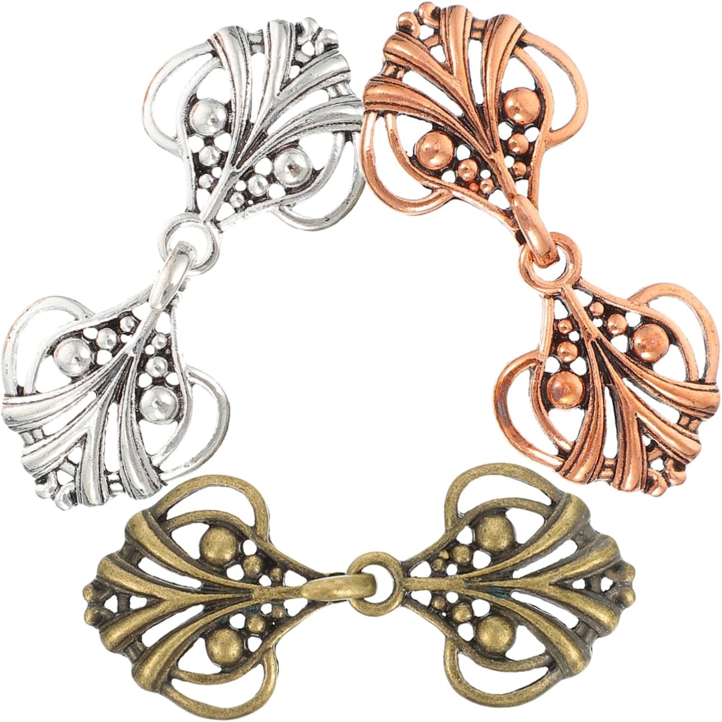 Amazon.com: Tofficu 3pairs Vintage Cloak Cape Fasteners Buckle for ...