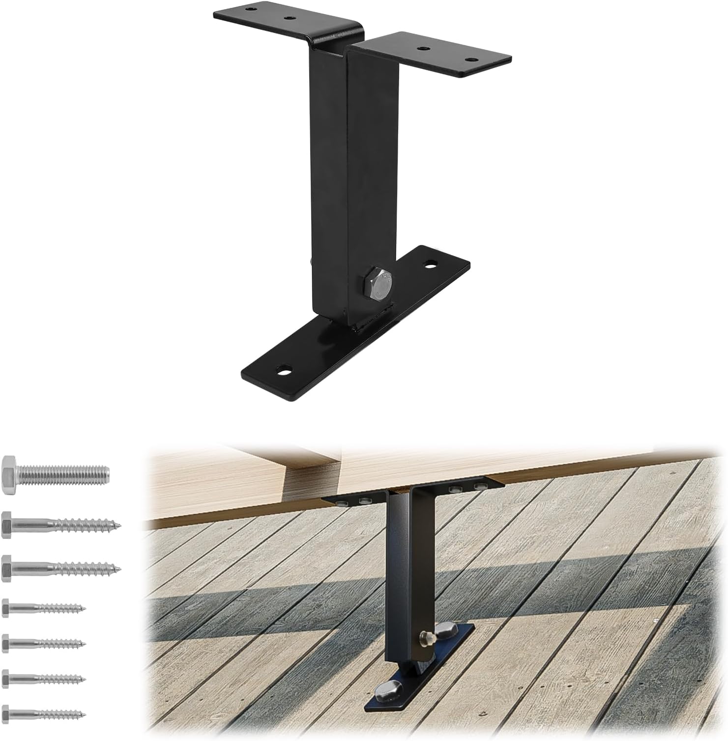 Amazon.com: Muzata 1Pack Pergola Roof Riser Bracket Kit Adjustable ...