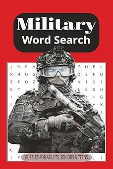 Military Word Search Book: A Military Themed Word Search/find Puzzles ...