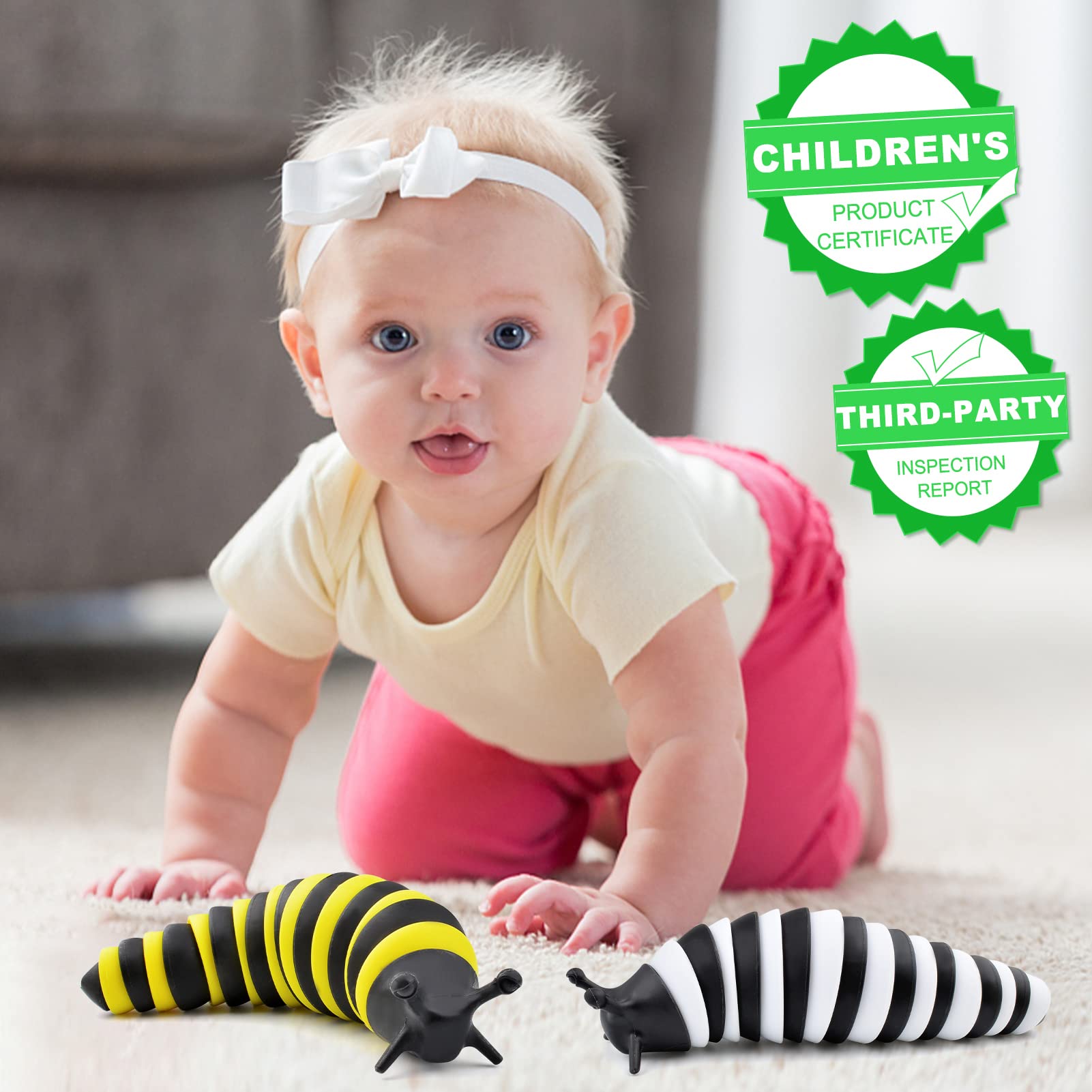 Snapklik.com : Cevioce Fidget Slug Toy, Sensory Slug Fidget Toy For ...