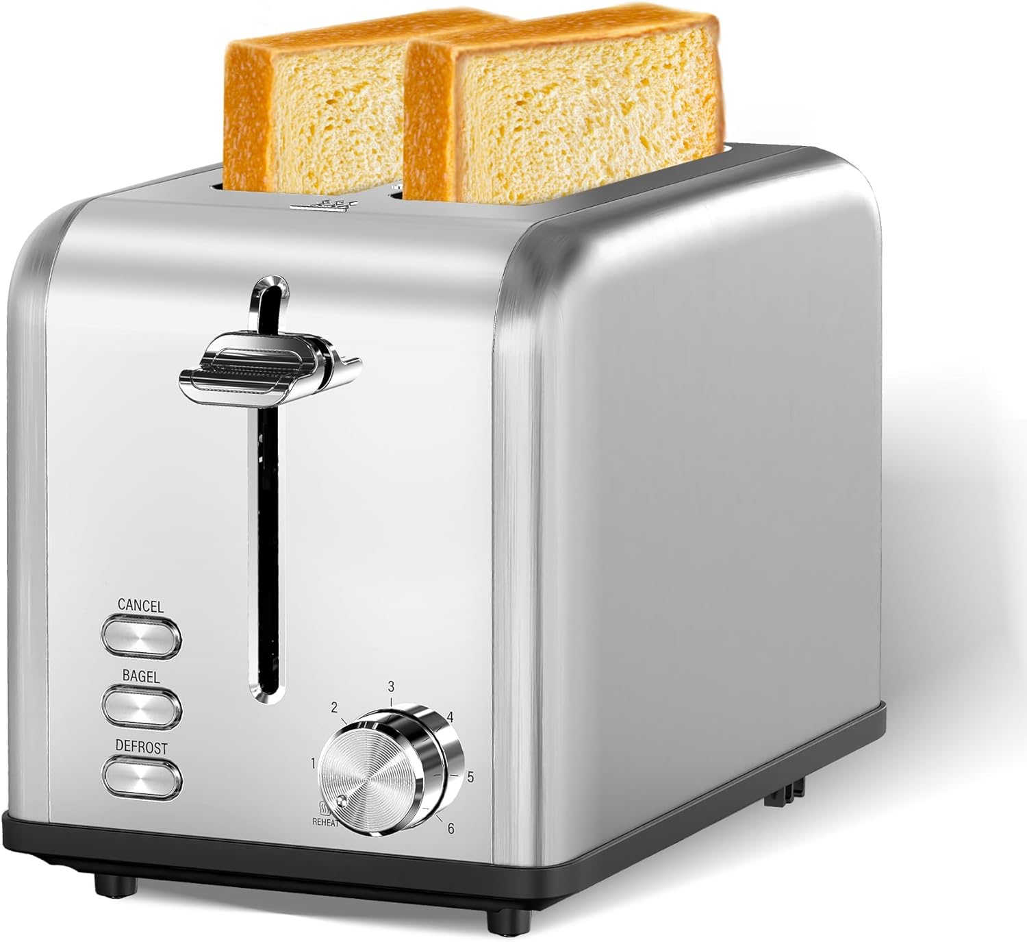 Amazon.com: Simple Deluxe 2-Slice Toaster, 3 Function and 6 Browning ...