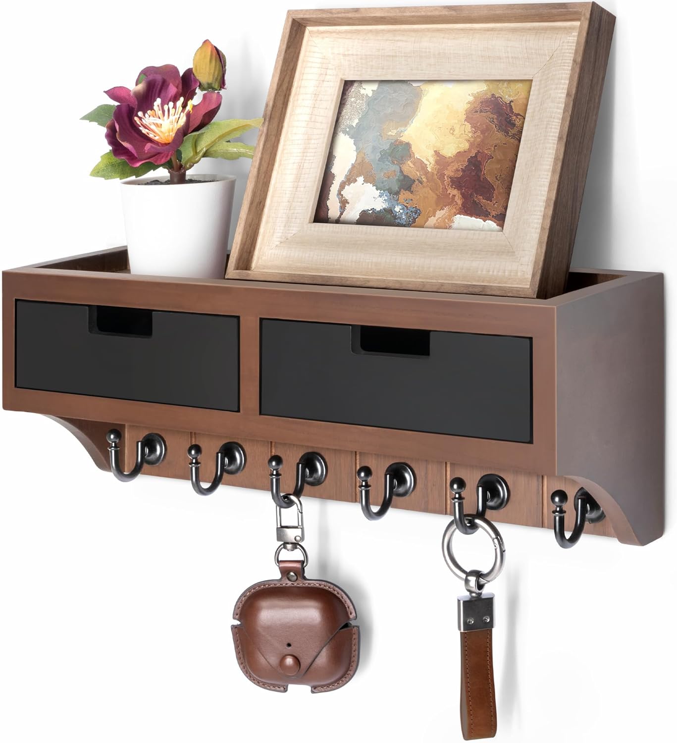 Amazon.com: Rebee Vision Modern Farmhouse Key Holder Wall Mount with 2 ...