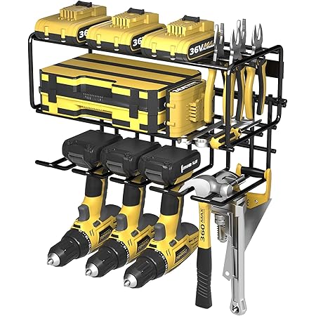 Amazon.com: STURDY Power Tool Organizer Wall Mount - Heavy Duty Garage ...