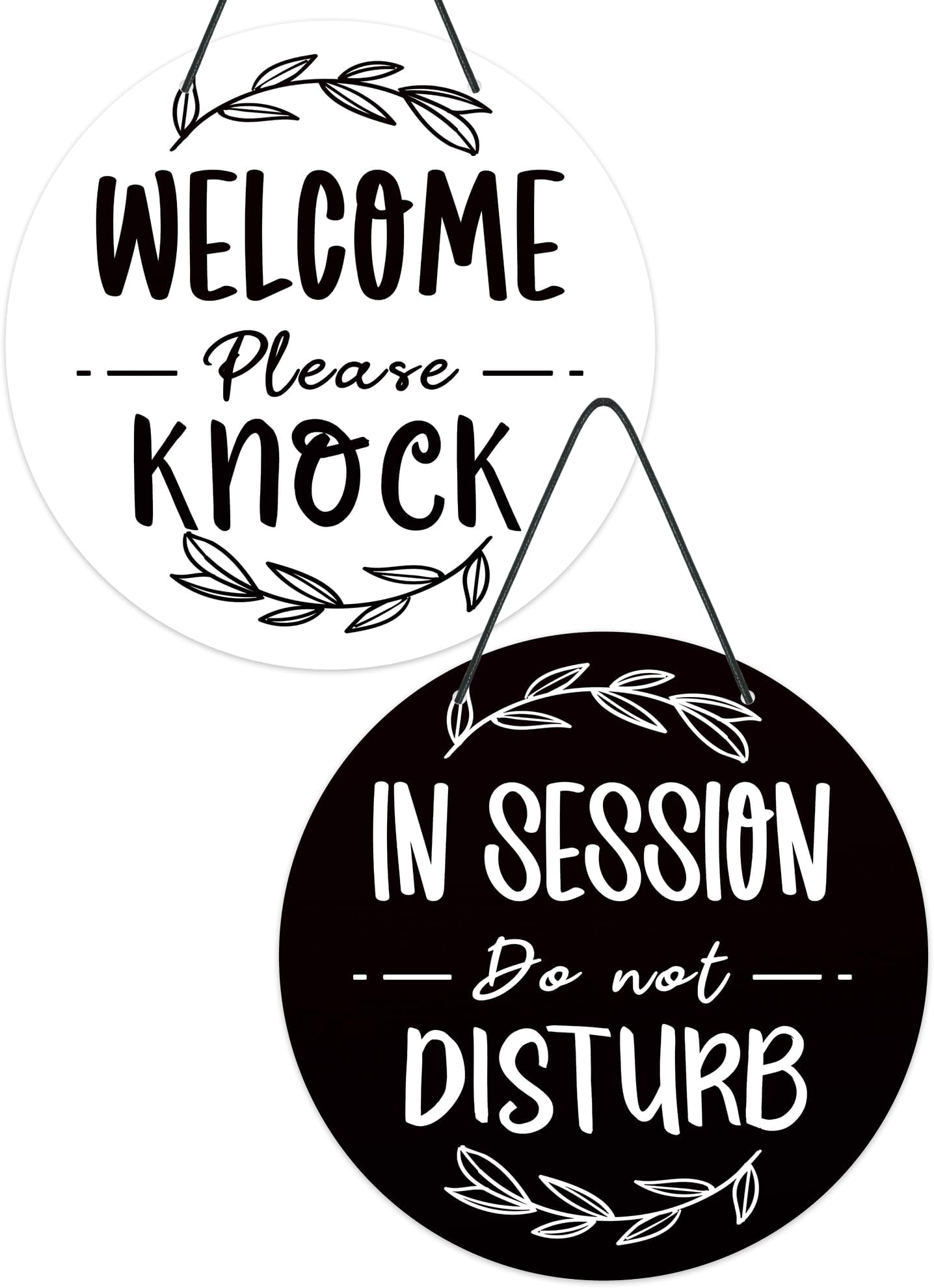 Amazon.com : Putuo Decor In Session Do Not Disturb Door Sign Reversible ...