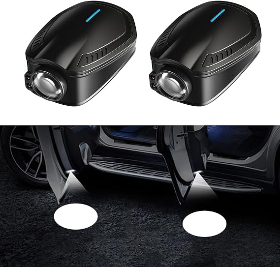 GZYZXP Custom Wireless LED Projector, 2 Pcs Car Welcome Light, USB ...