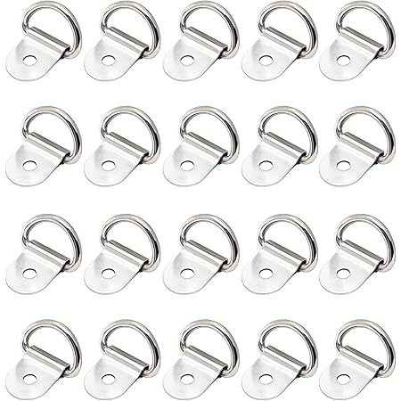 Amazon.com: Rierdge Stainless Steel D Shape Tie Down Anchors, D Rings Anchor Lashing Rings for ...