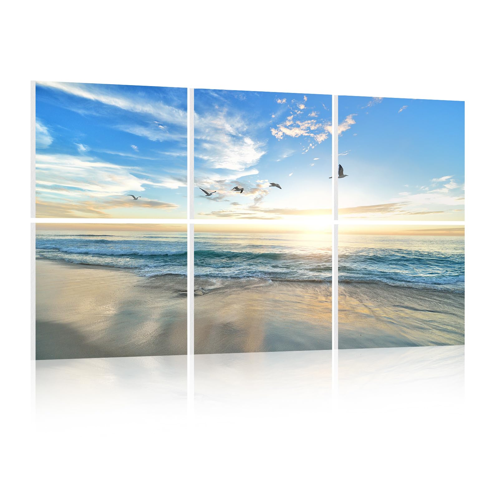 Amazon.com: Acoustic Wall Panels Sound Absorbing Panels: Beach Nature ...