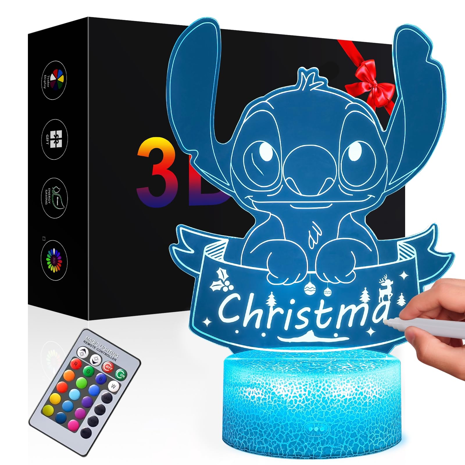 Hoofun Stitch Night Light: Stitch Gifts, Stitch Stuff with Remote ...