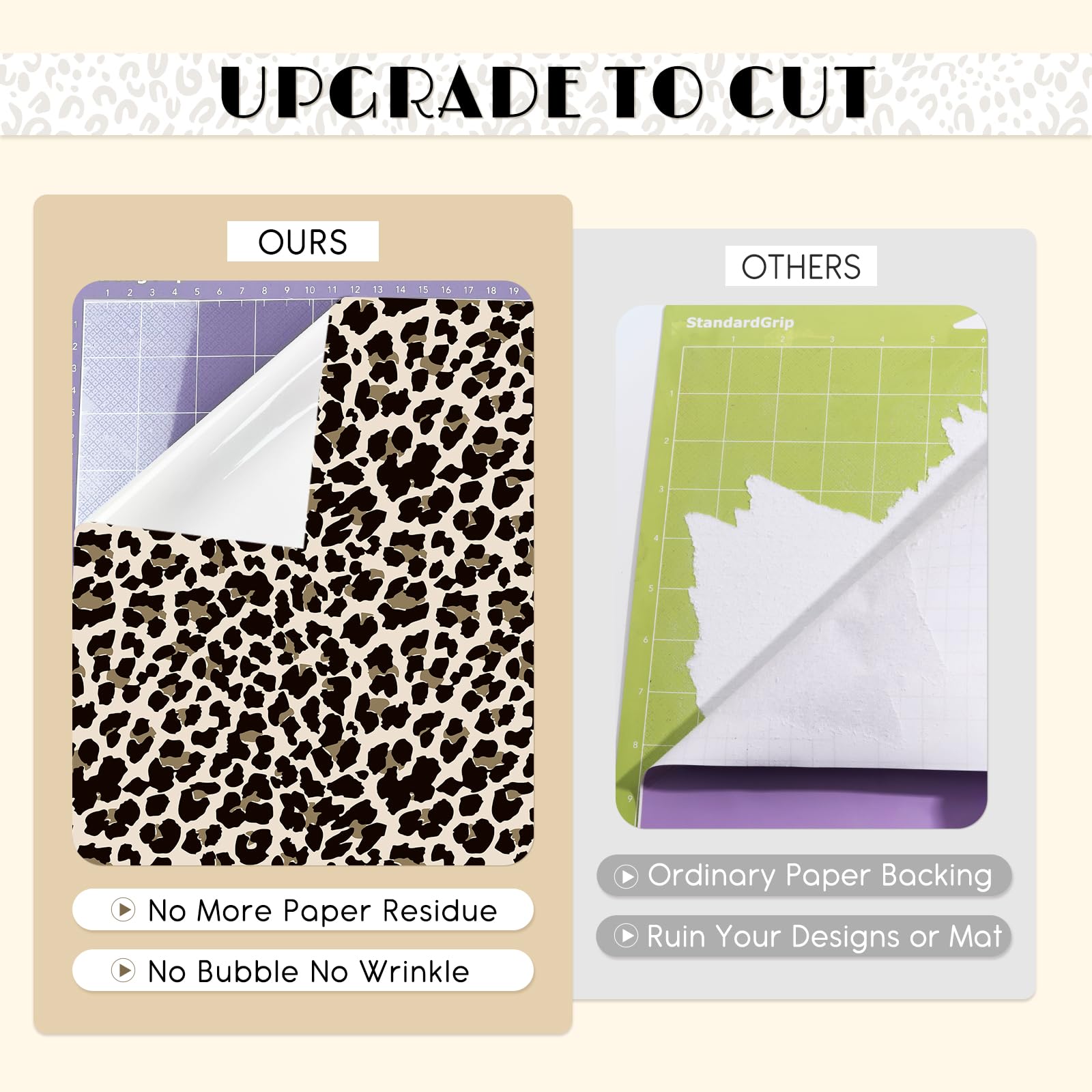 Snapklik.com : Tintnut Leopard Permanent Vinyl - 8 Sheets 12"x10 ...