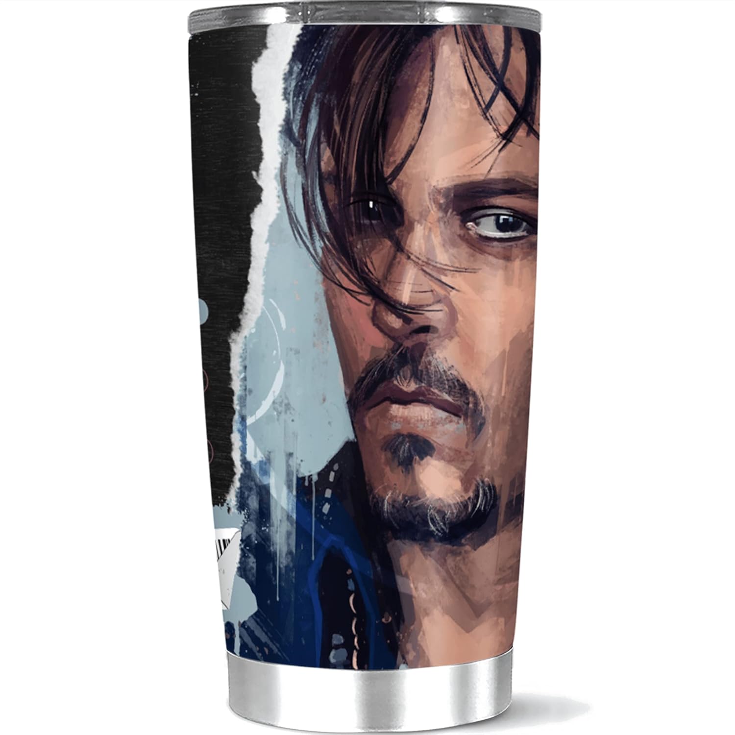 Amazon.com: Stainless Steel Insulated Tumbler 20oz johnny Wine depp Hot ...