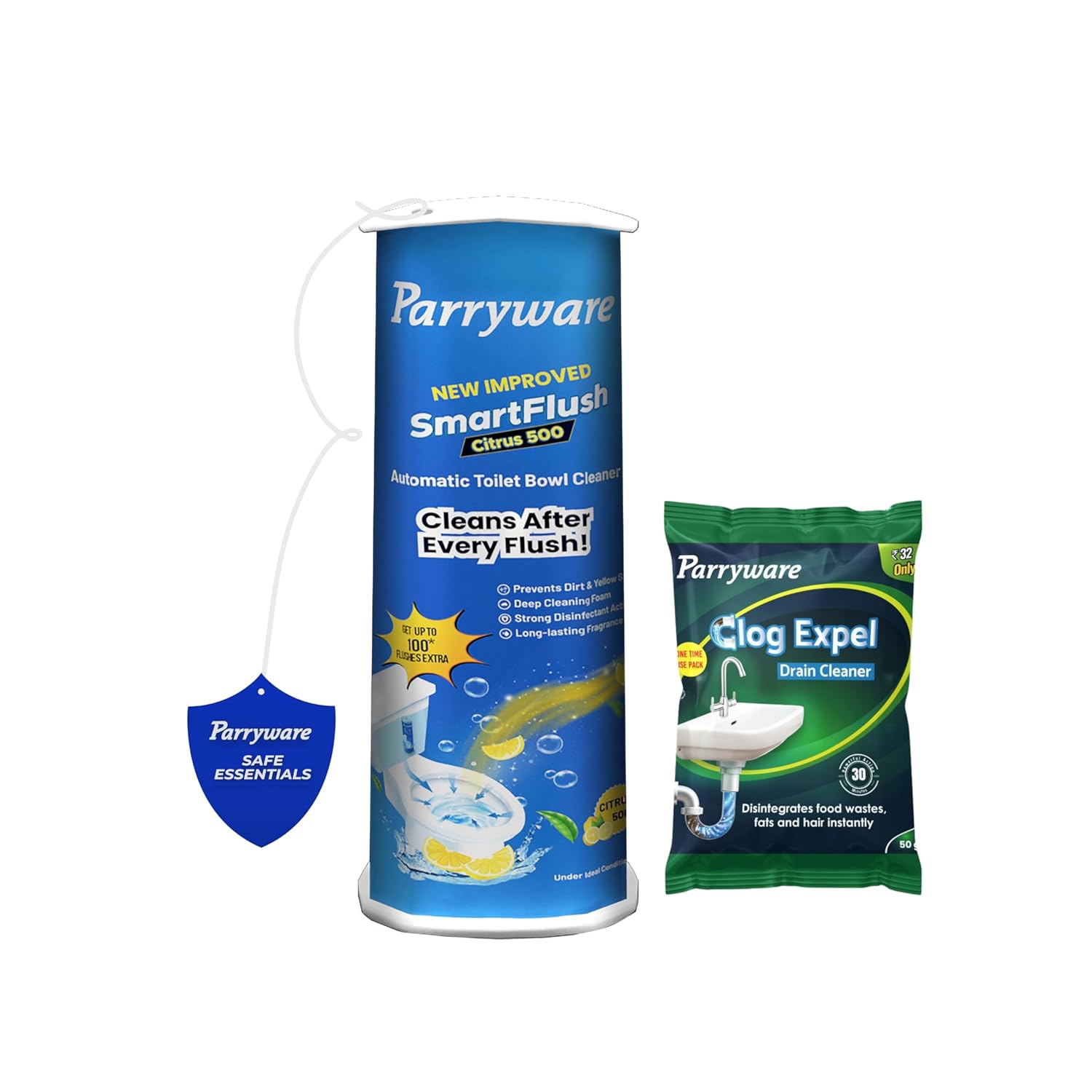 Parryware SmartFlush Citrus 500 Automatic Toilet Bowl Cleaner + 50g ...