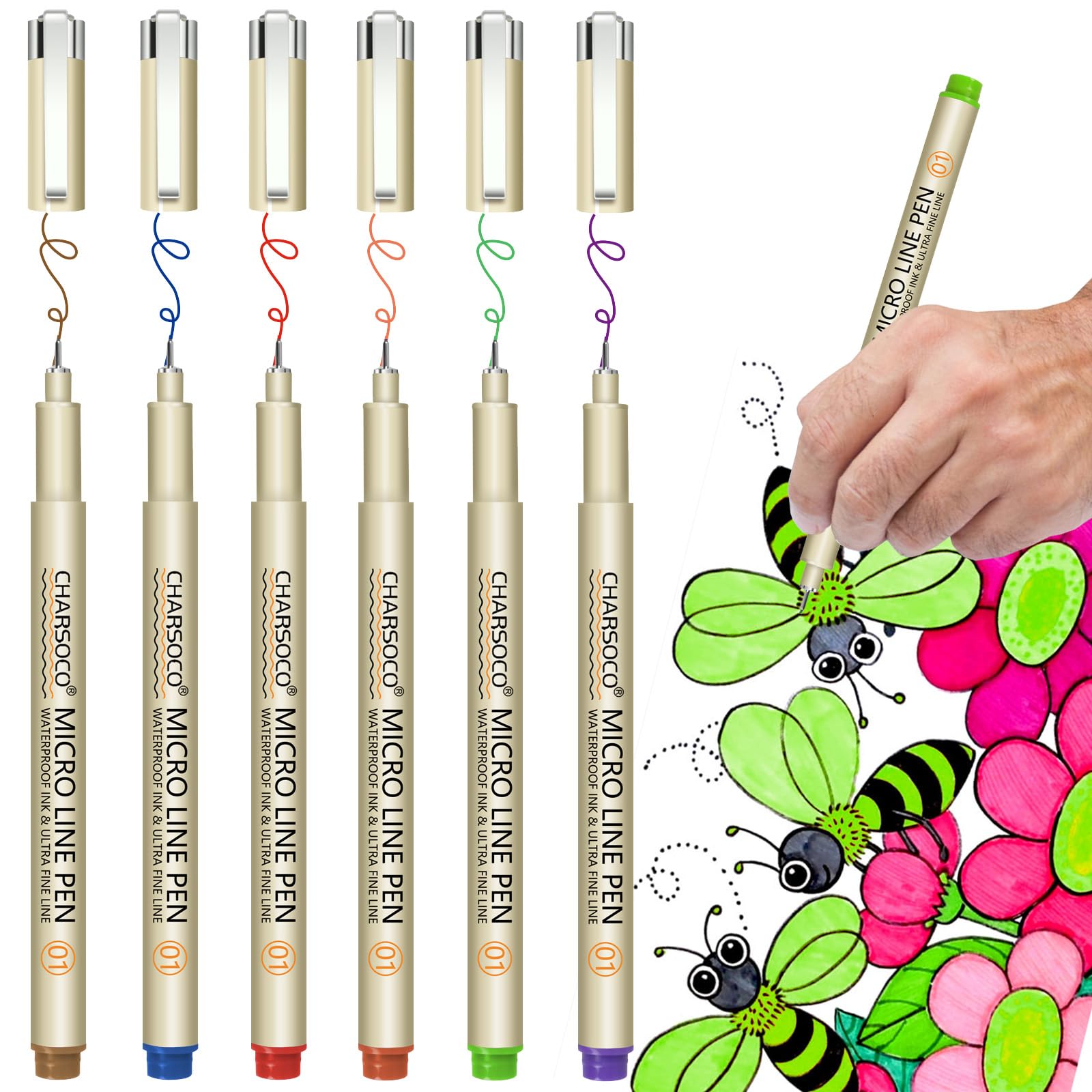 Snapklik.com : CHARSOCO 01 Micro Pen, Fine Point Pen