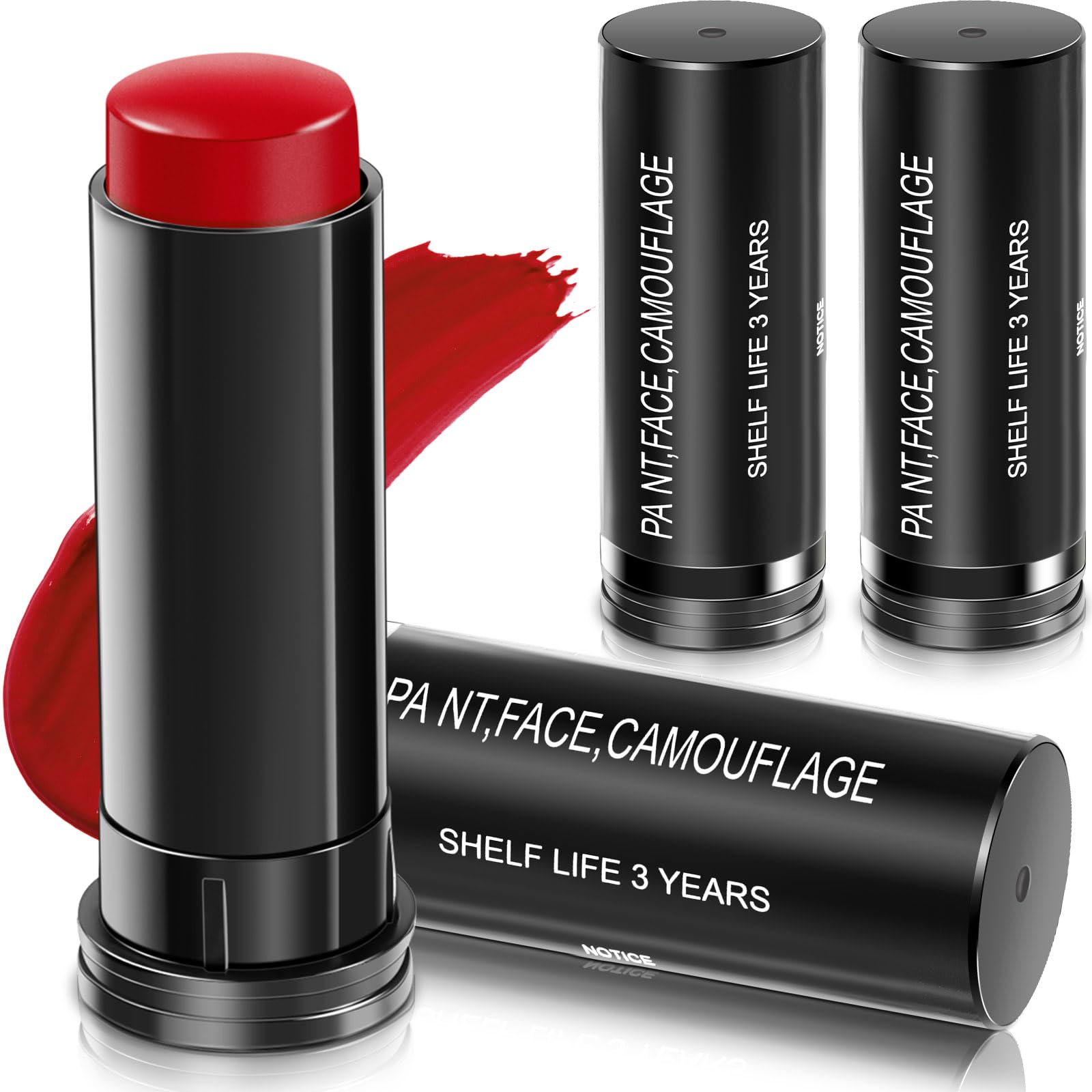 Dunzy 3 Pcs Eye Crayon Stick Cream Blendable Body Paint Crayon Face ...