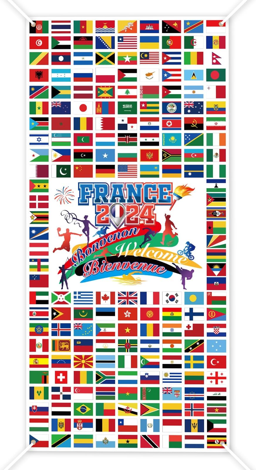 Amazon.com: 6PCS International World Flags Banner Decorations ...