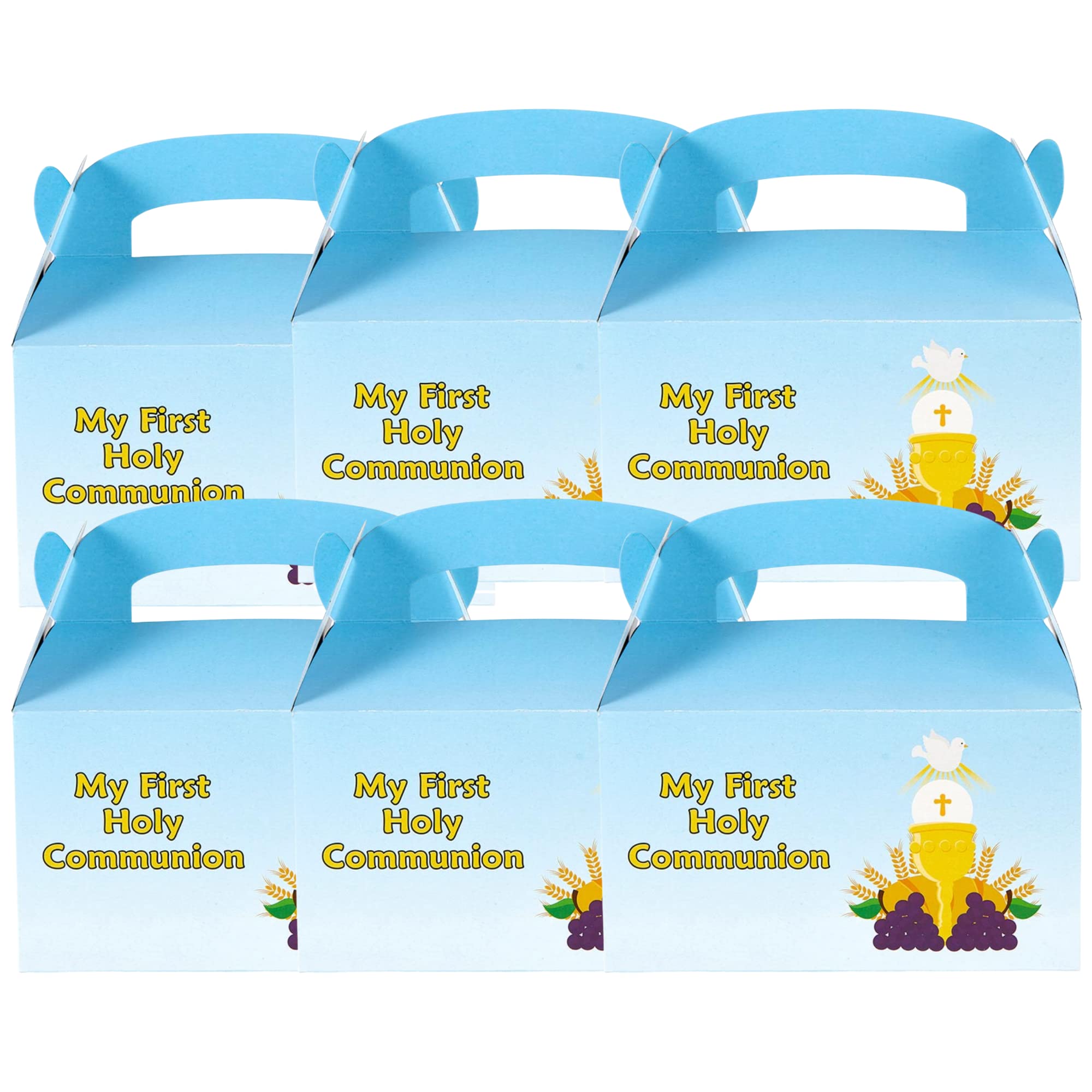 Amazon.com: Needzo My First Holy Communion Gable Boxes, Party Favor ...