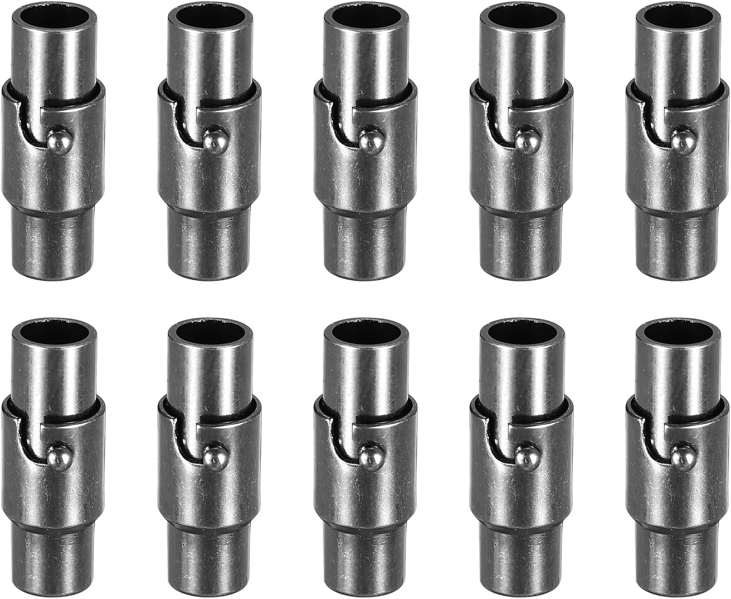 Amazon.com: UXCELL Leather Cord End Clasp, 10pcs 4mm Hole Leather ...