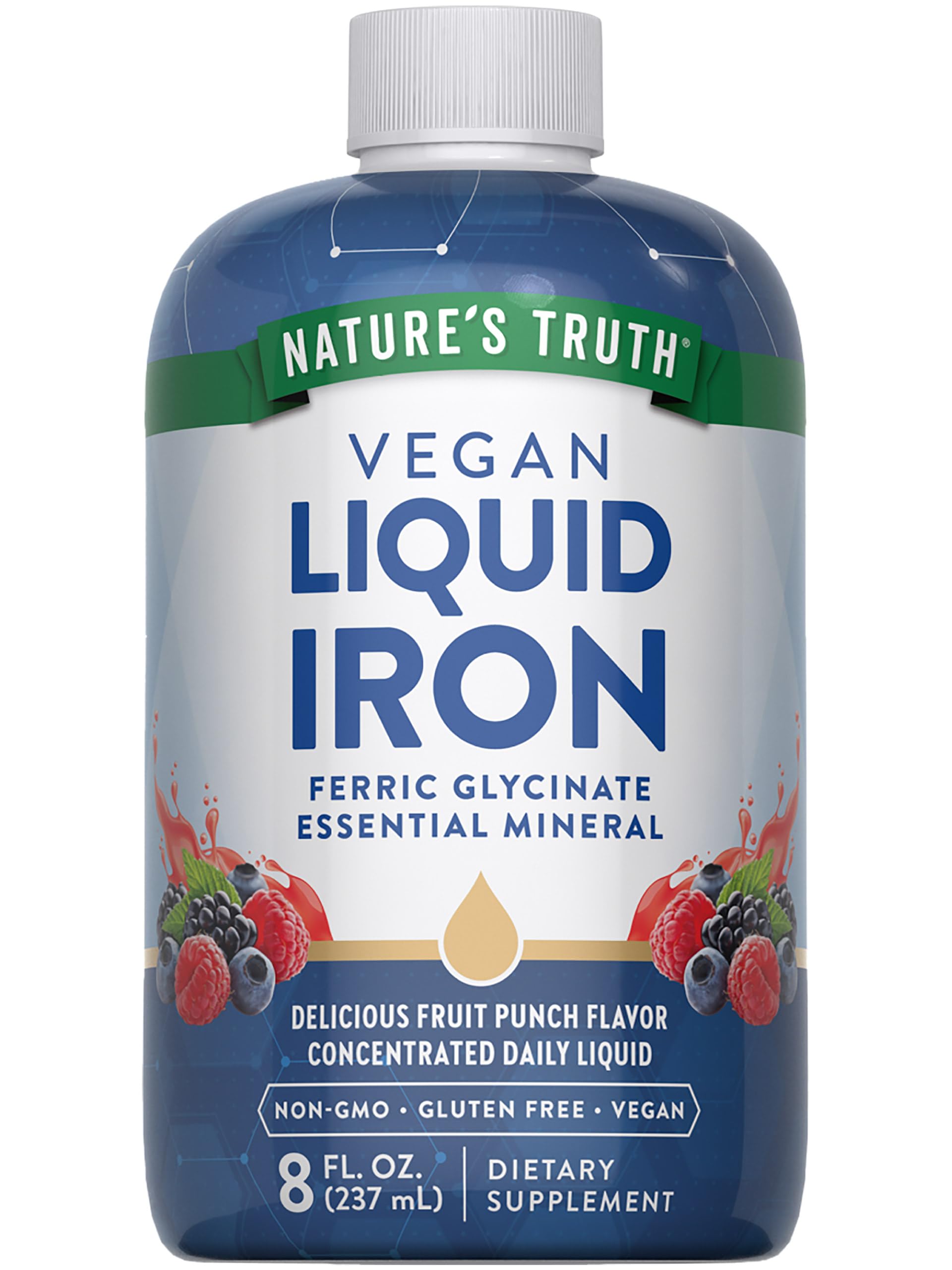 Amazon.com: Nature's Truth Liquid Iron Drops Supplement 18mg ...