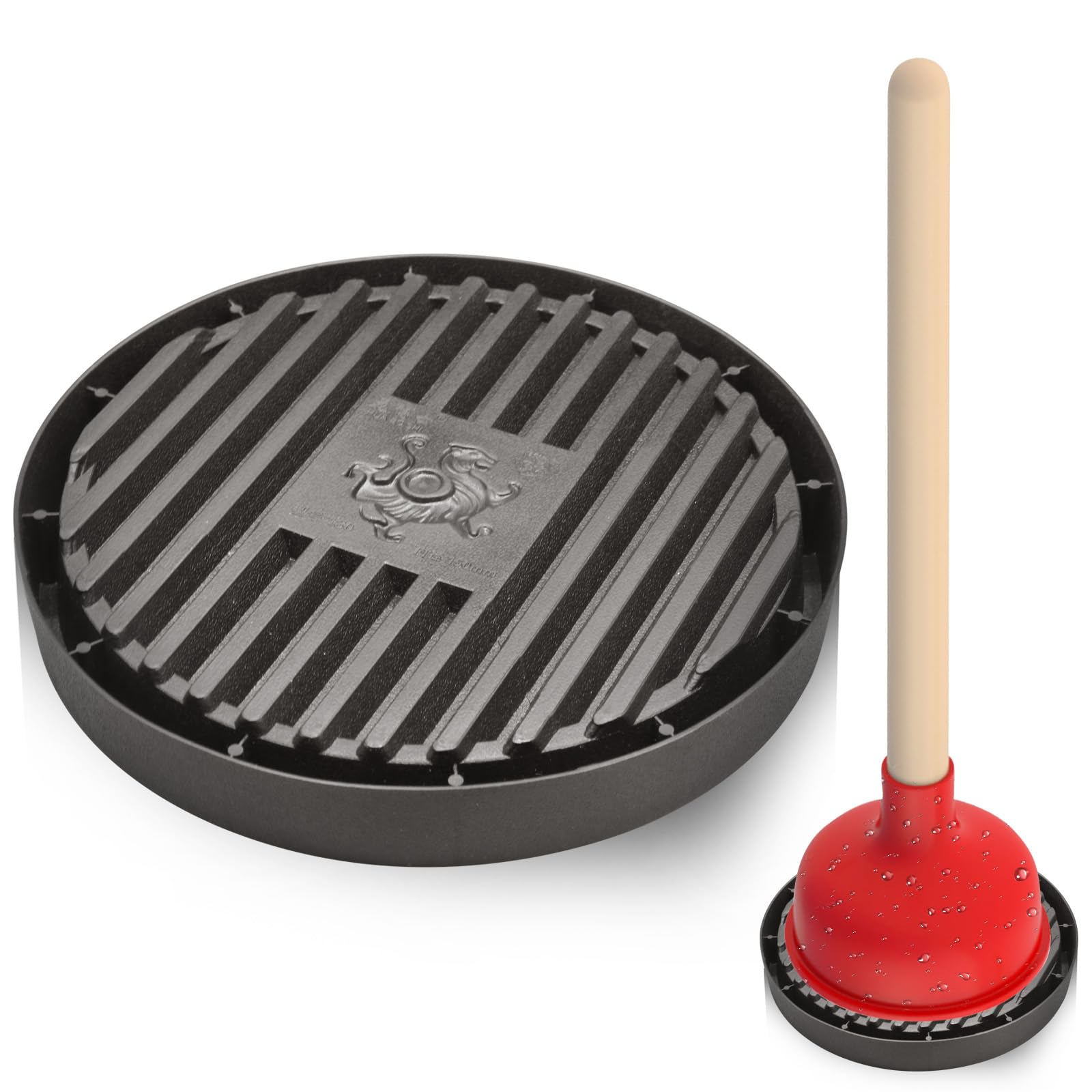 Snapklik.com : Toilet Plunger Holder, Plunger Tray Air Drying Mat For ...