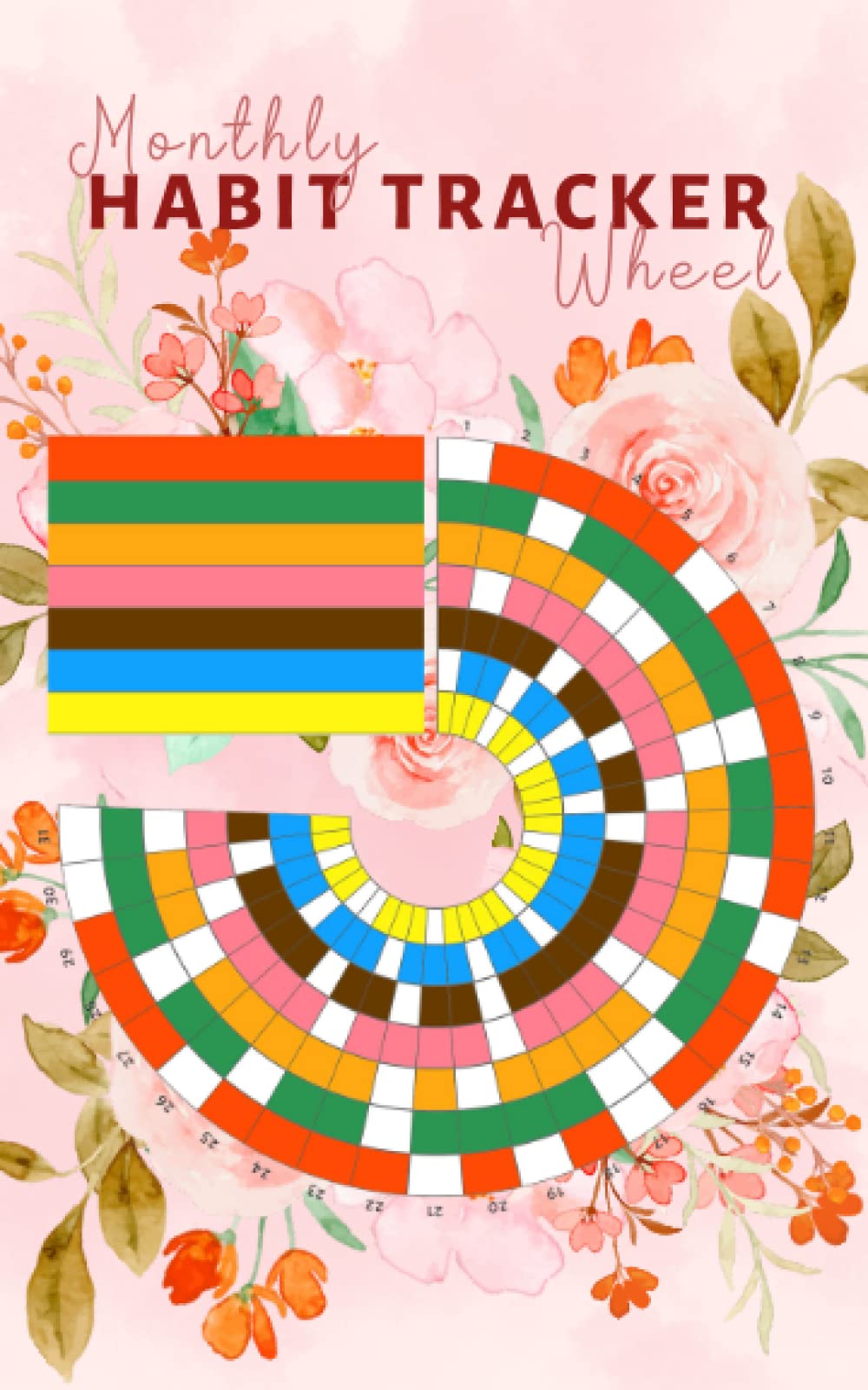Monthly Habit Tracker Wheel: Personal Habit Tracker Logbook with Yearly ...