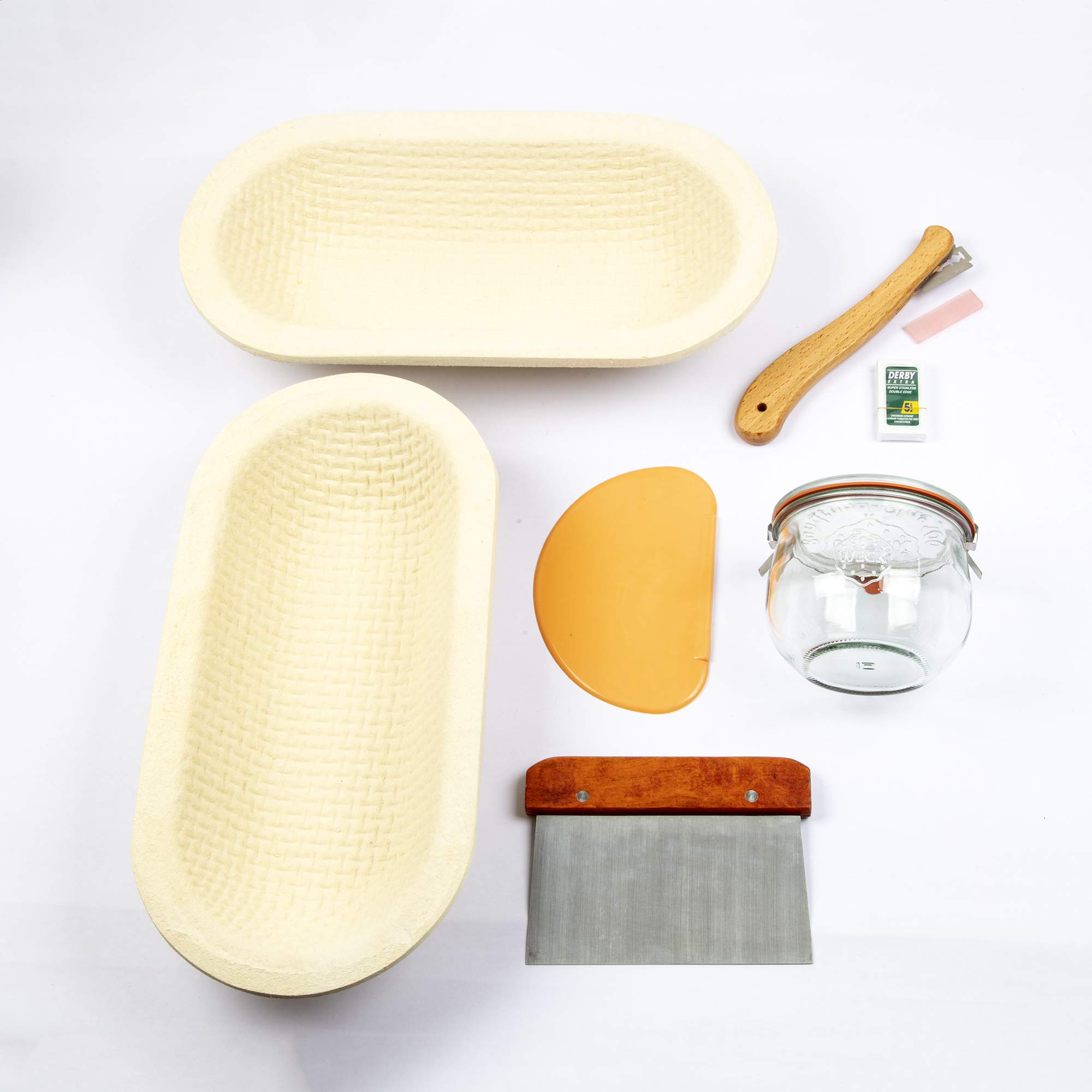 Buy Professional Sourdough Bread Making Starter Kit: Bannetons - 1Kg ...