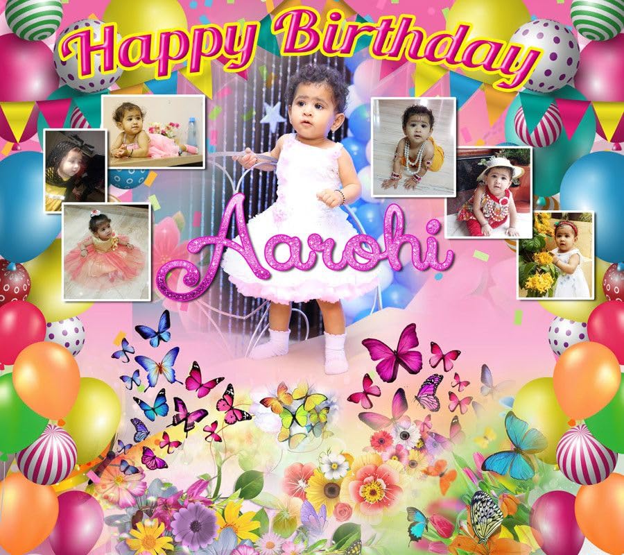 Nanni - Birthday Party Background Flex Banner with Birthday boy/Girl ...