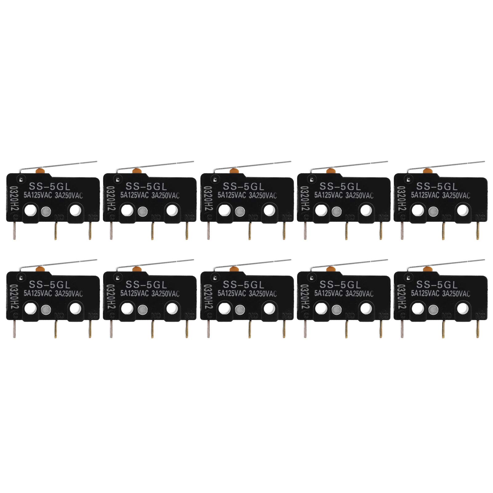 10Pcs Micro Limit Switch 3D Printer Accessories for ENDSTOP RAMPS 1.4 ...
