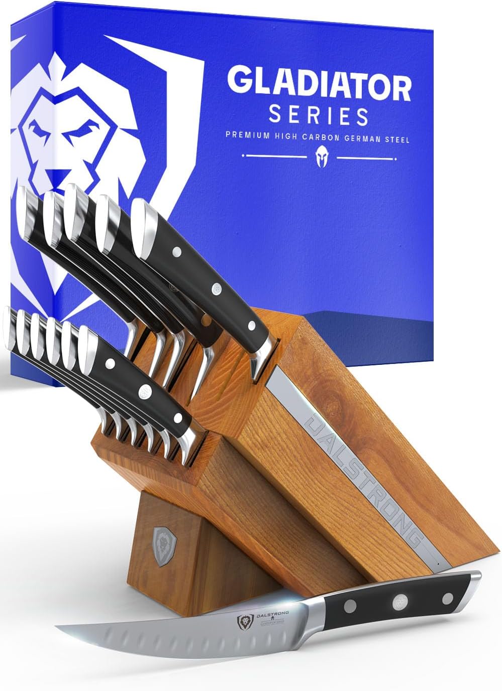Amazon.com: Dalstrong Knife Set Block - 8 Piece - Gladiator Series ...