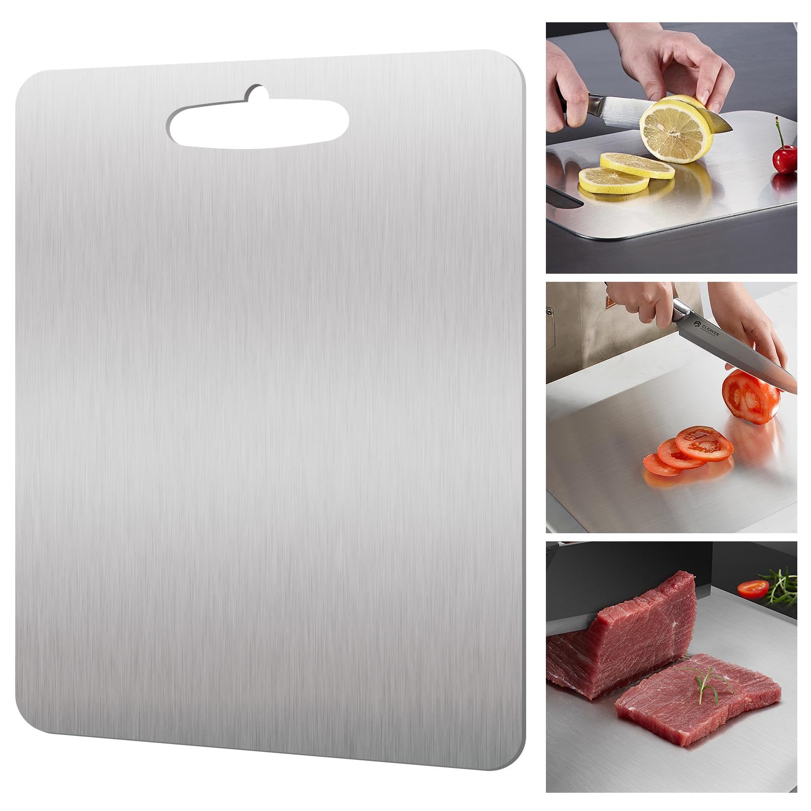 Amazon.com: KimiDitt Cutting Board, Stainless Steel Cutting Board for ...