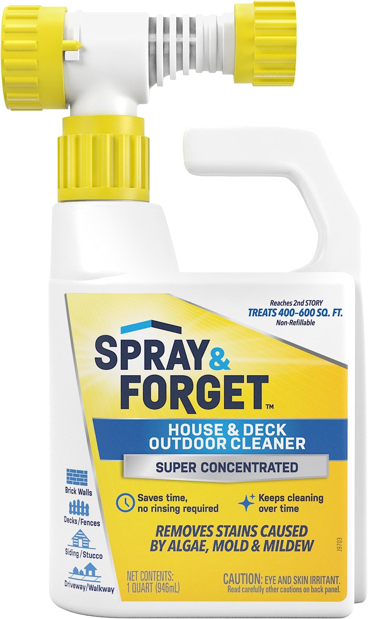 Amazon.com: Spray & Forget Ready-to-Use House & Deck Outdoor Cleaner ...