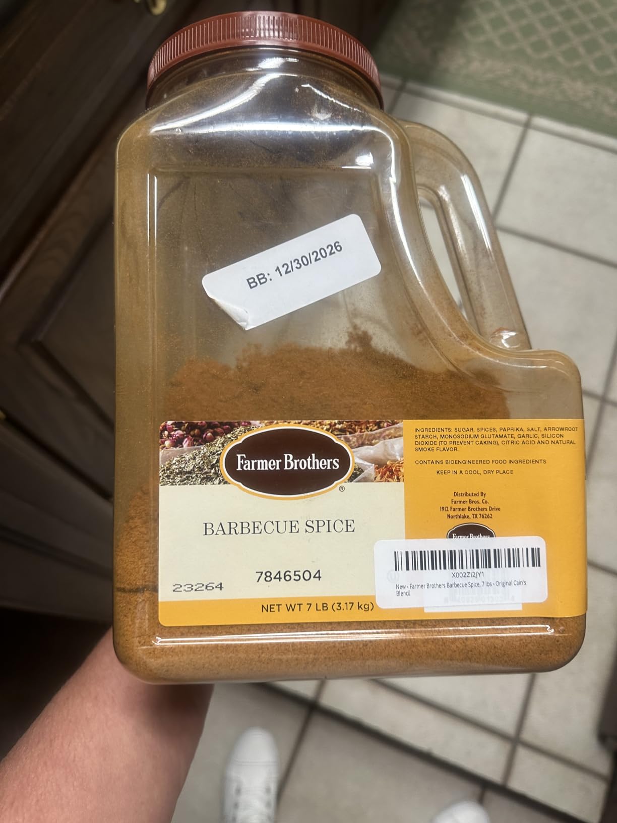 Amazon.com : Farmer Brothers Barbecue Spice, 7 lbs - Original Cain's ...