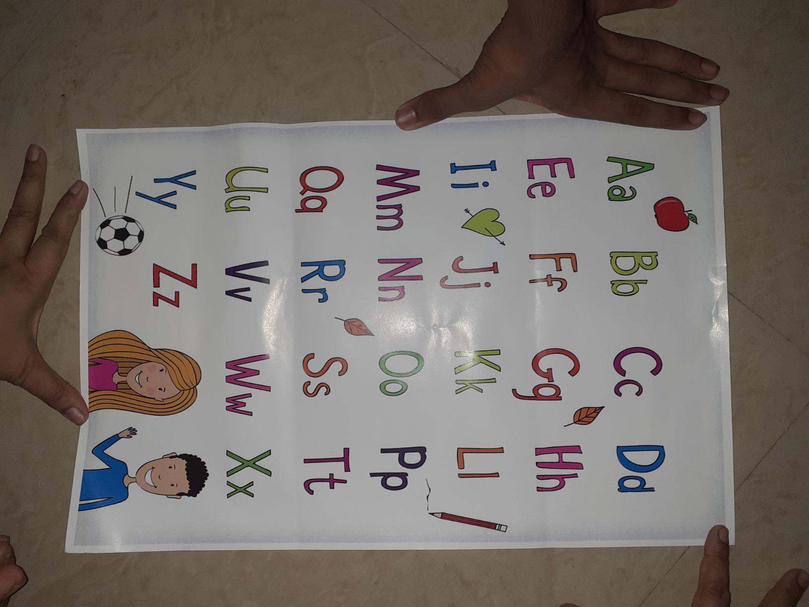 5 Ace Alphabet set |Kids Room Posters|Poster for Play Schools|Learning ...