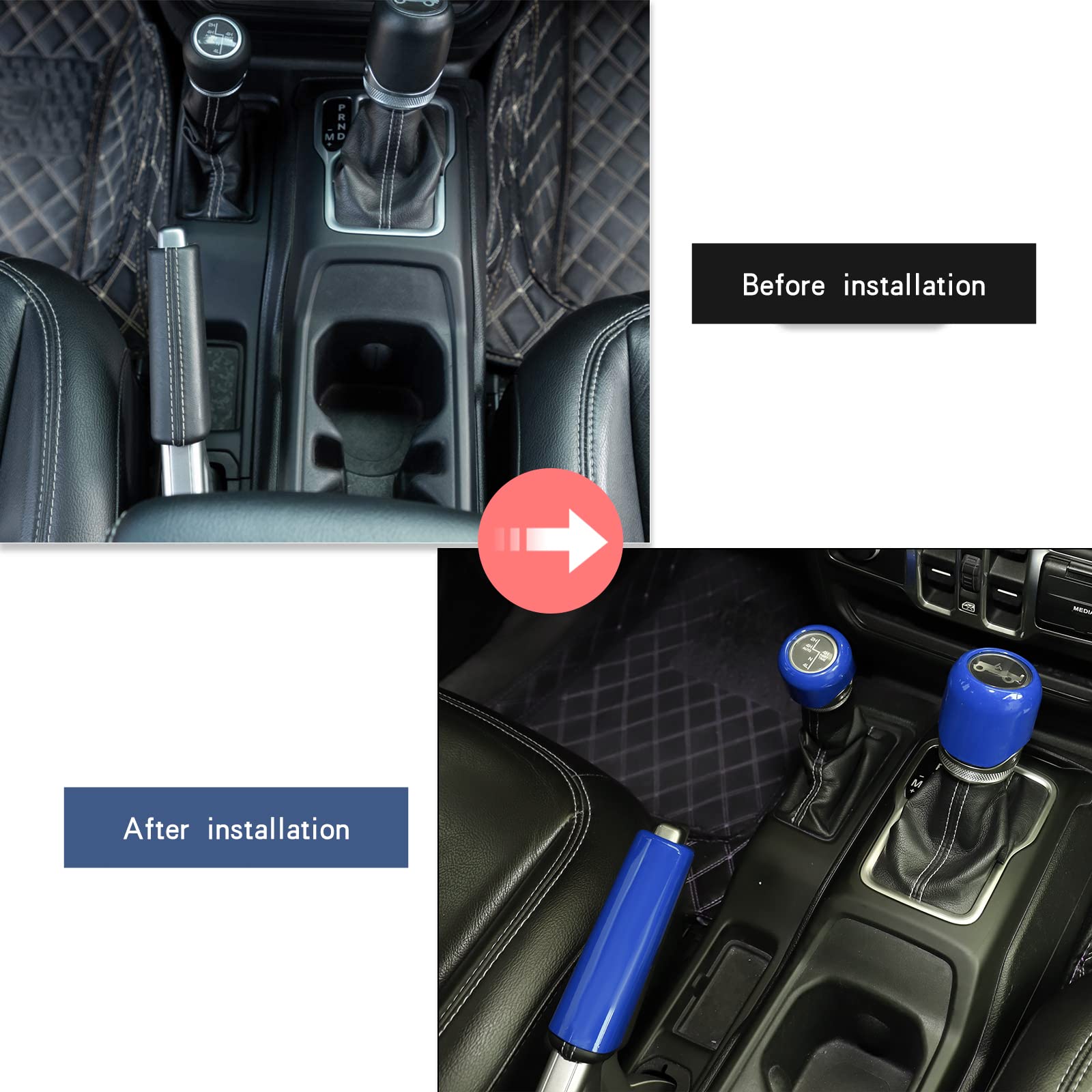 Snapklik.com : For Jeep JL Center Console Handbrake Brake Gear Shift ...