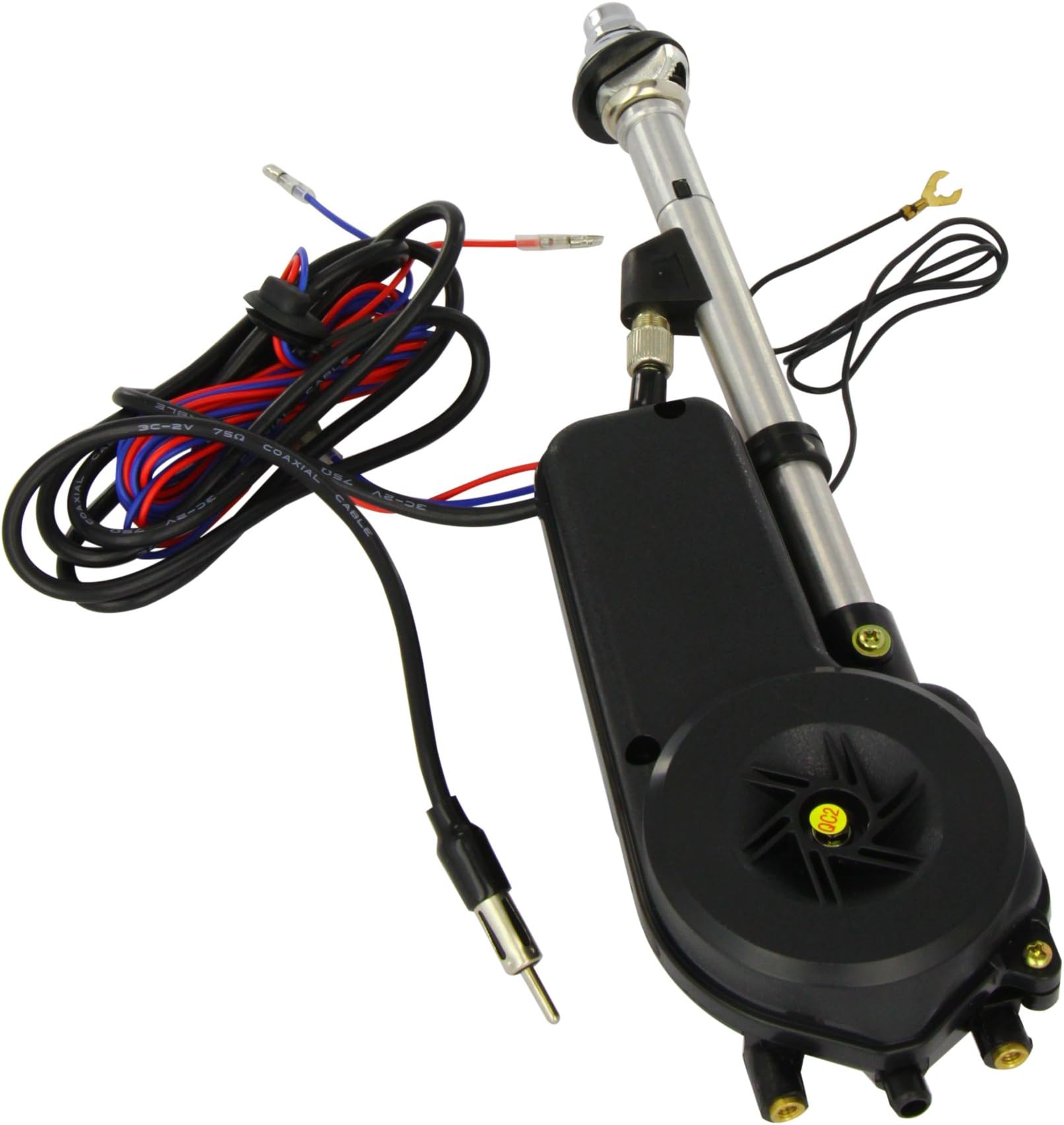 RED WOLF Car Electric Aerial FM/AM Automatic Power Antenna Kit for ...