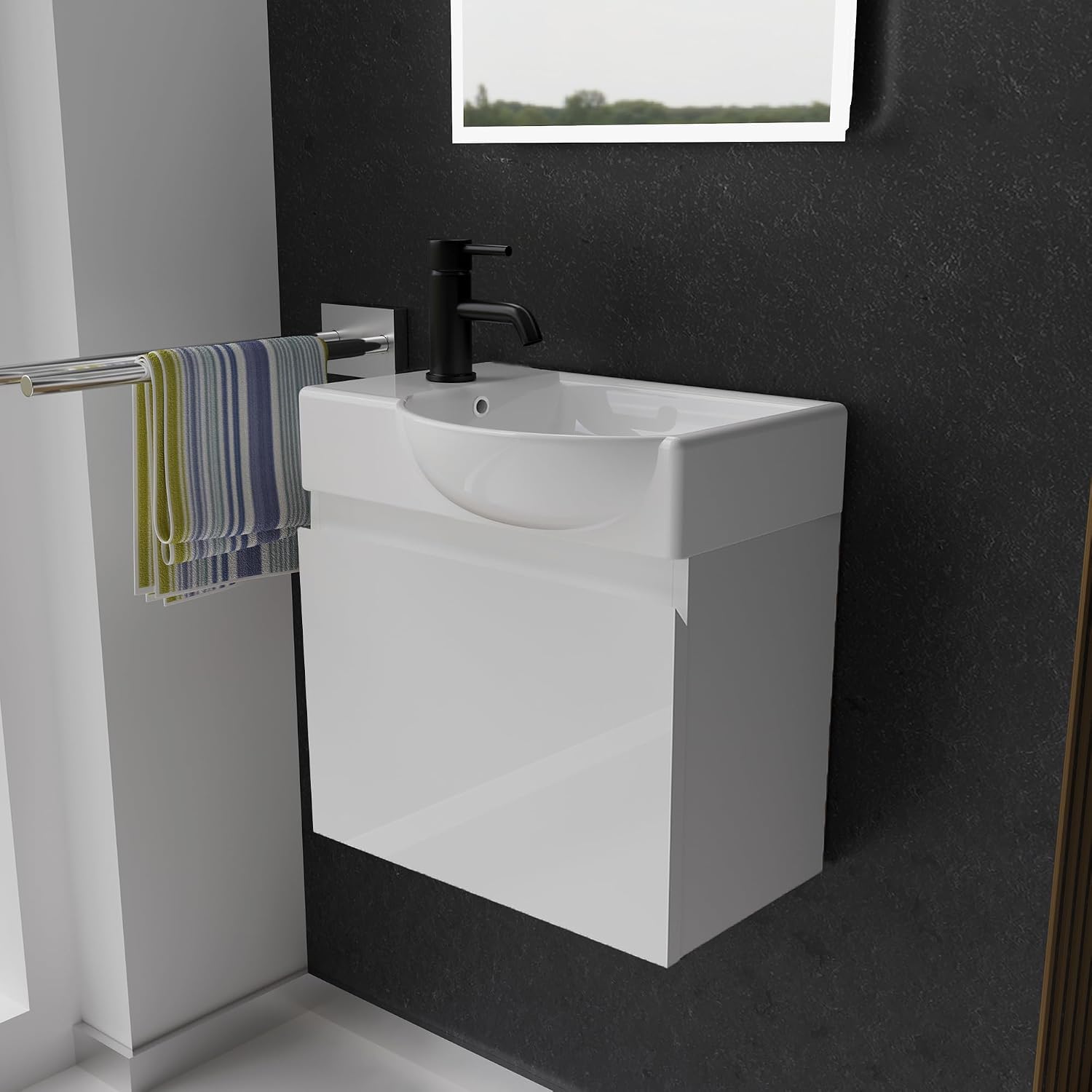 Wunderbar Unterschrank Waschbecken Klein Bild
