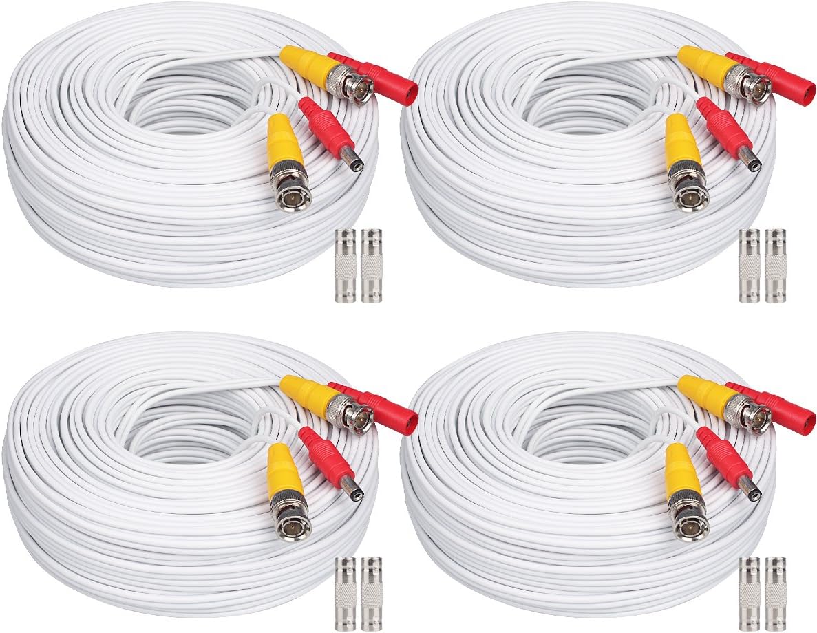 Amazon.com : ANNKE 4 Pack 150 Feet Security Camera Cable, All-in-One ...