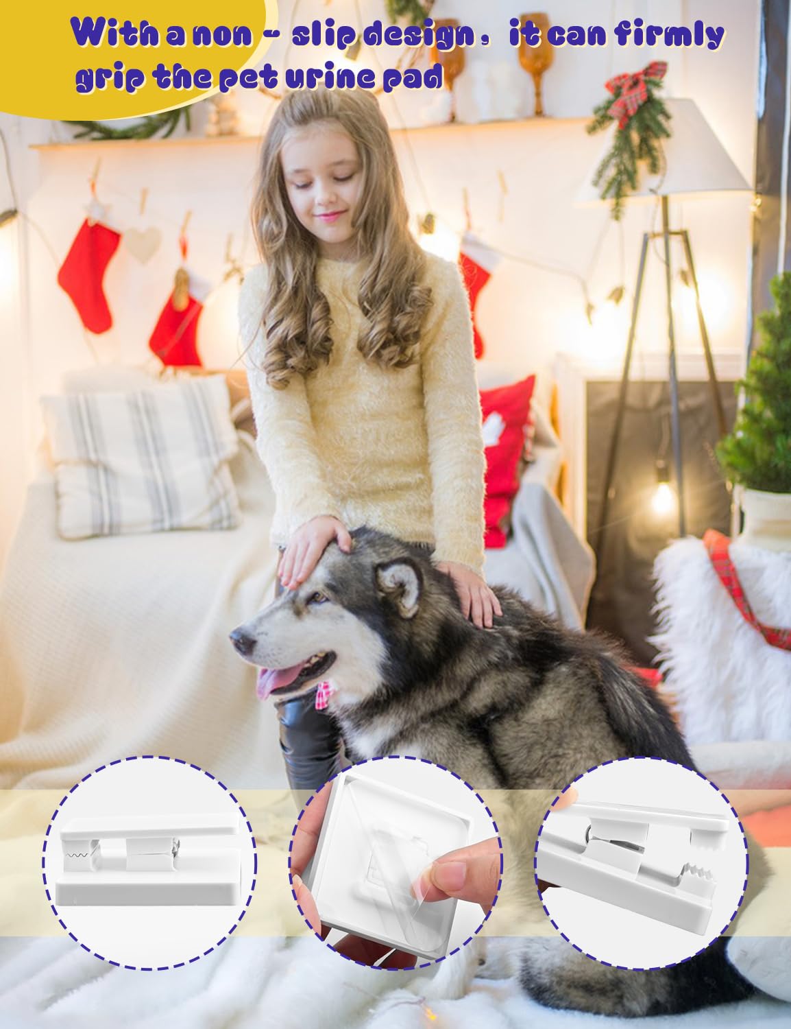 Snapklik.com : CAPHONT 4 Pcs Potty Training Dog Pee Pad Holder For Leg ...