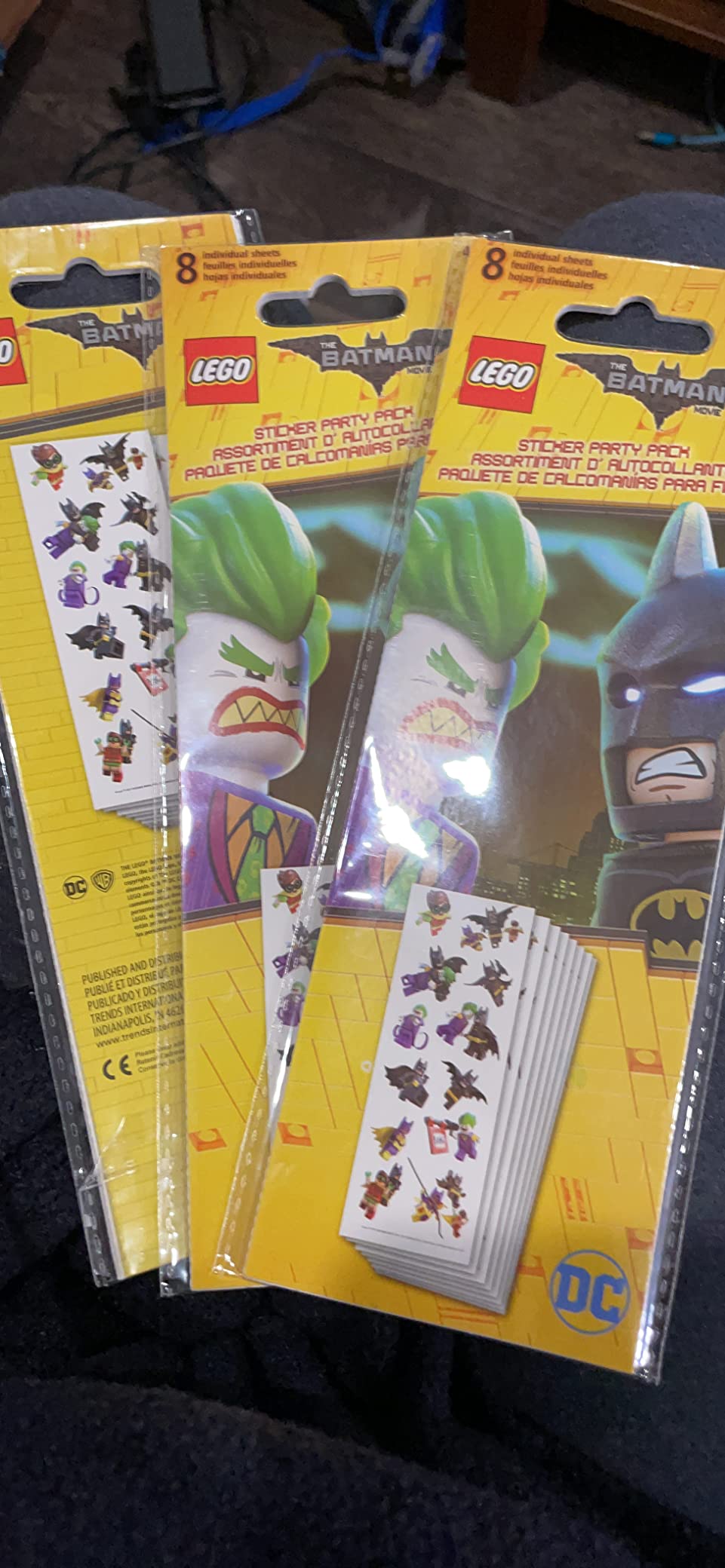 Amazon.com: Lego Batman Stickers Party Favors Pack - 24 Sheets of Lego ...