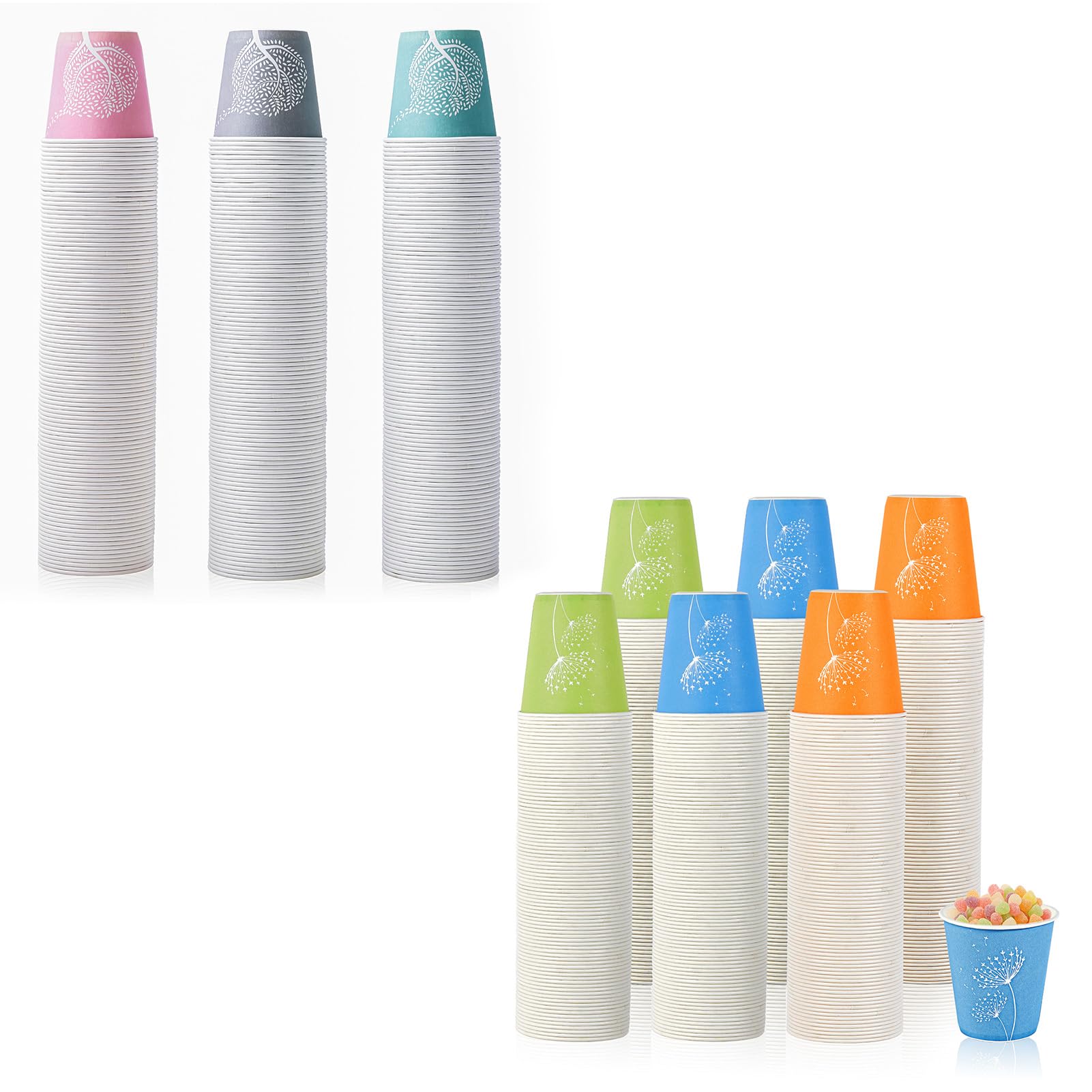 Amazon.com: LITOPAK 300 Pack 3 oz Disposable Bathroom Cups,and 600 Pack ...