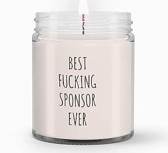 Amazon.com: Worlds Best Sponsor Ever Candle Aa for Sponsors Sobriety ...