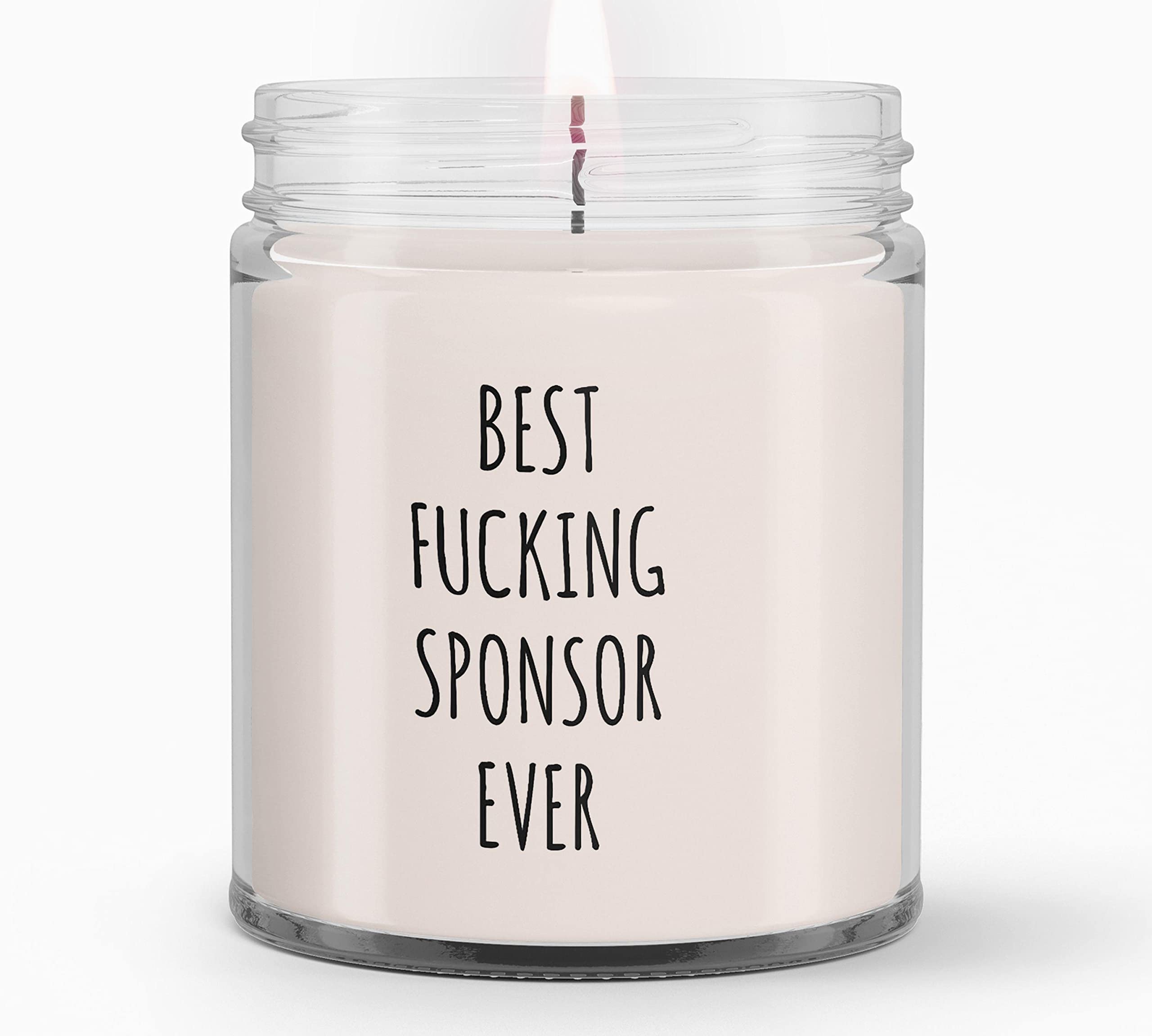 Amazon.com: Worlds Best Sponsor Ever Candle Aa for Sponsors Sobriety ...