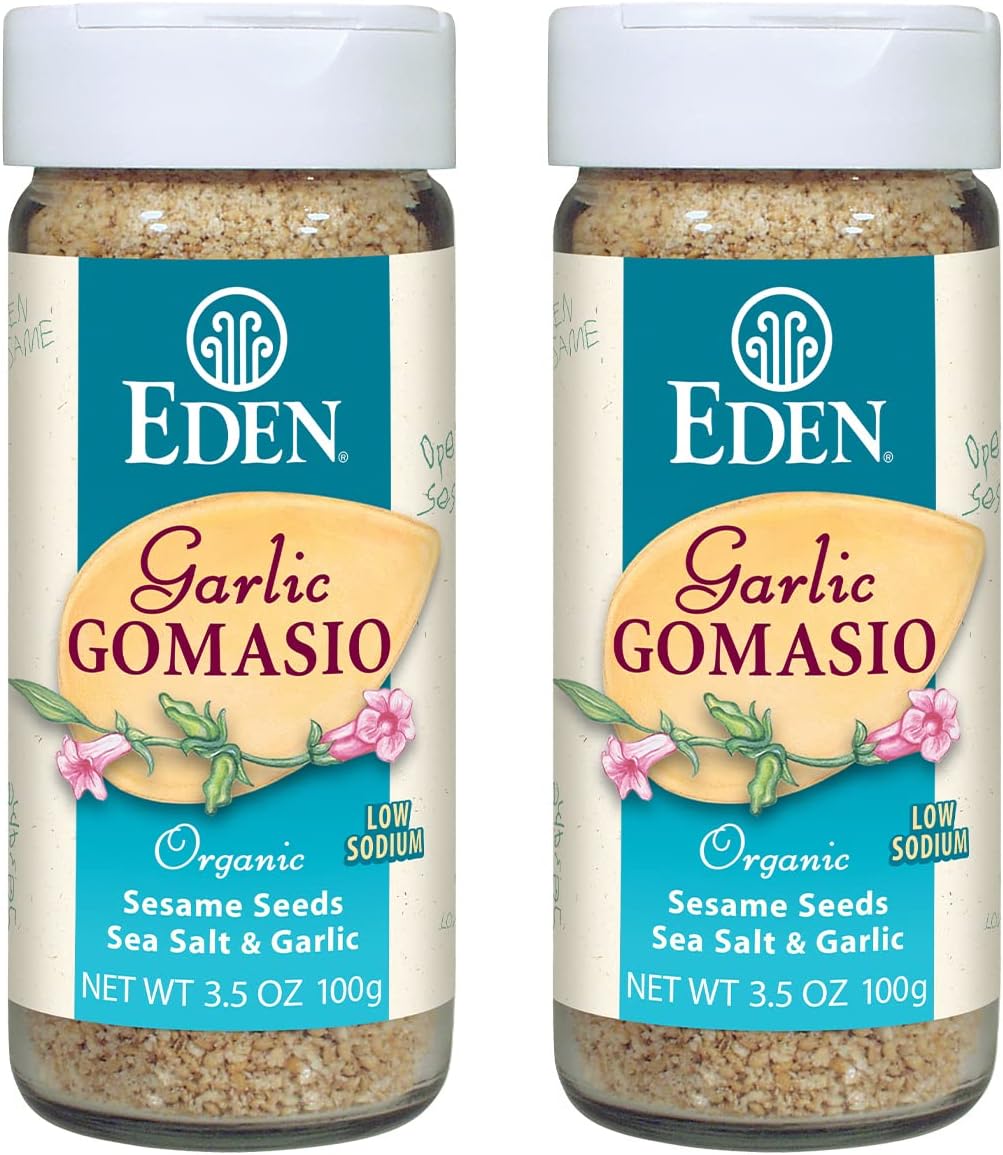 Amazon.com : Eden Foods Organic Garlic Gomasio - 3.5 oz : Sesame Seeds ...