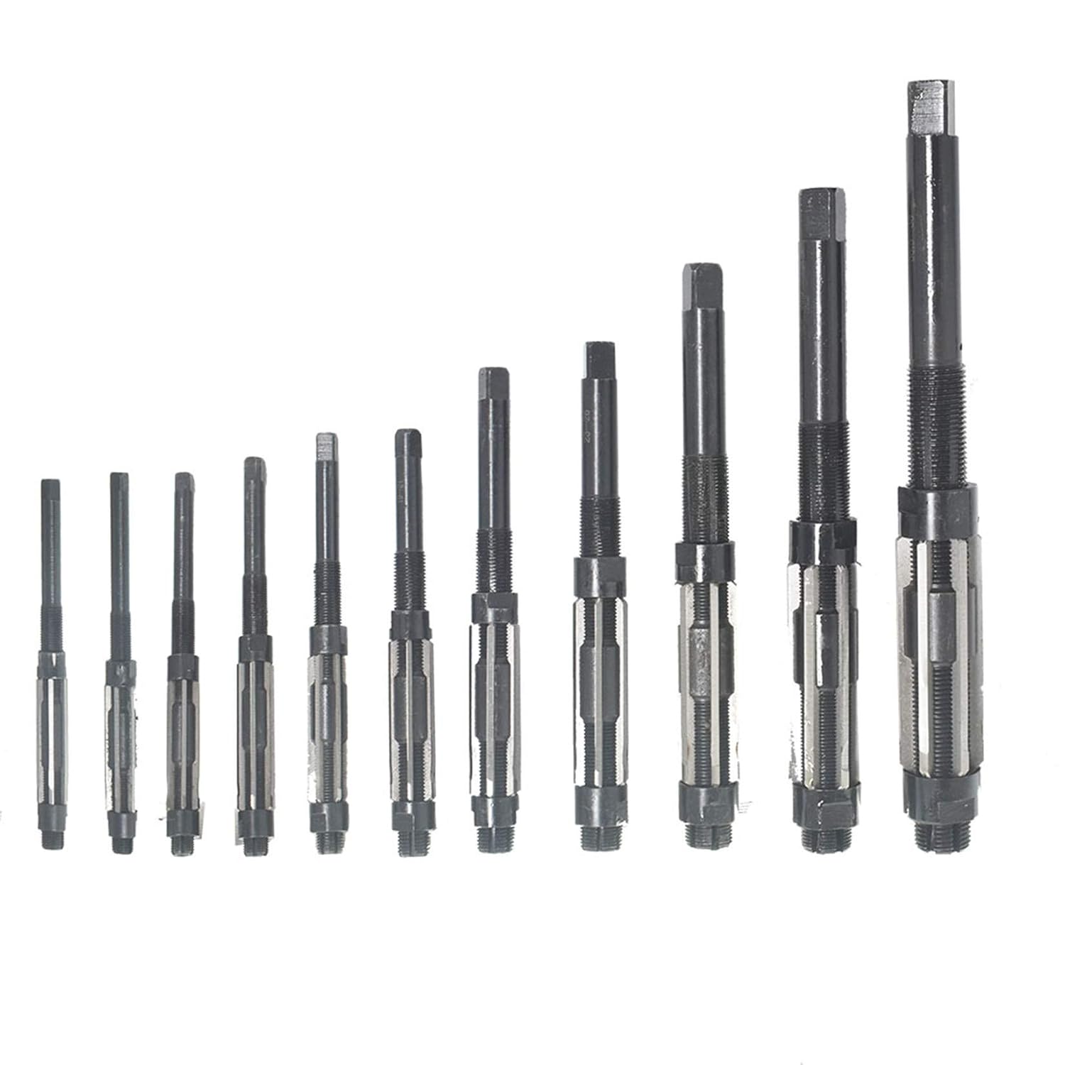 findmall New 11 Set High Speed Steel Adjustable Hand Reamers H4-H14 15/ ...