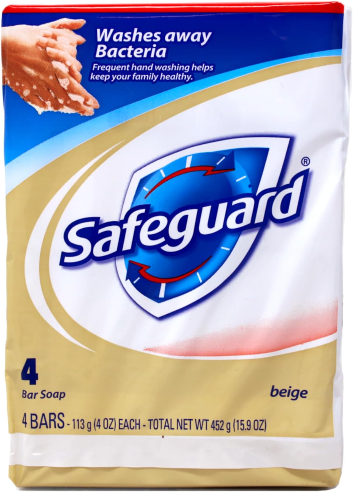 Amazon.com : Safeguard Antibacterial Hand Bar Soap 4 Oz, 4 Bars Each ...