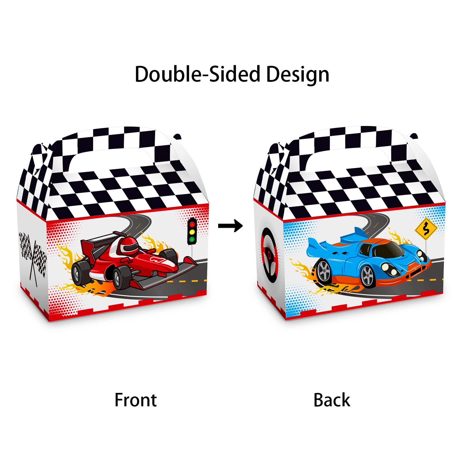 Snapklik.com : NA 12 Packs Racing Treat Boxes Cars Party Box Racing ...