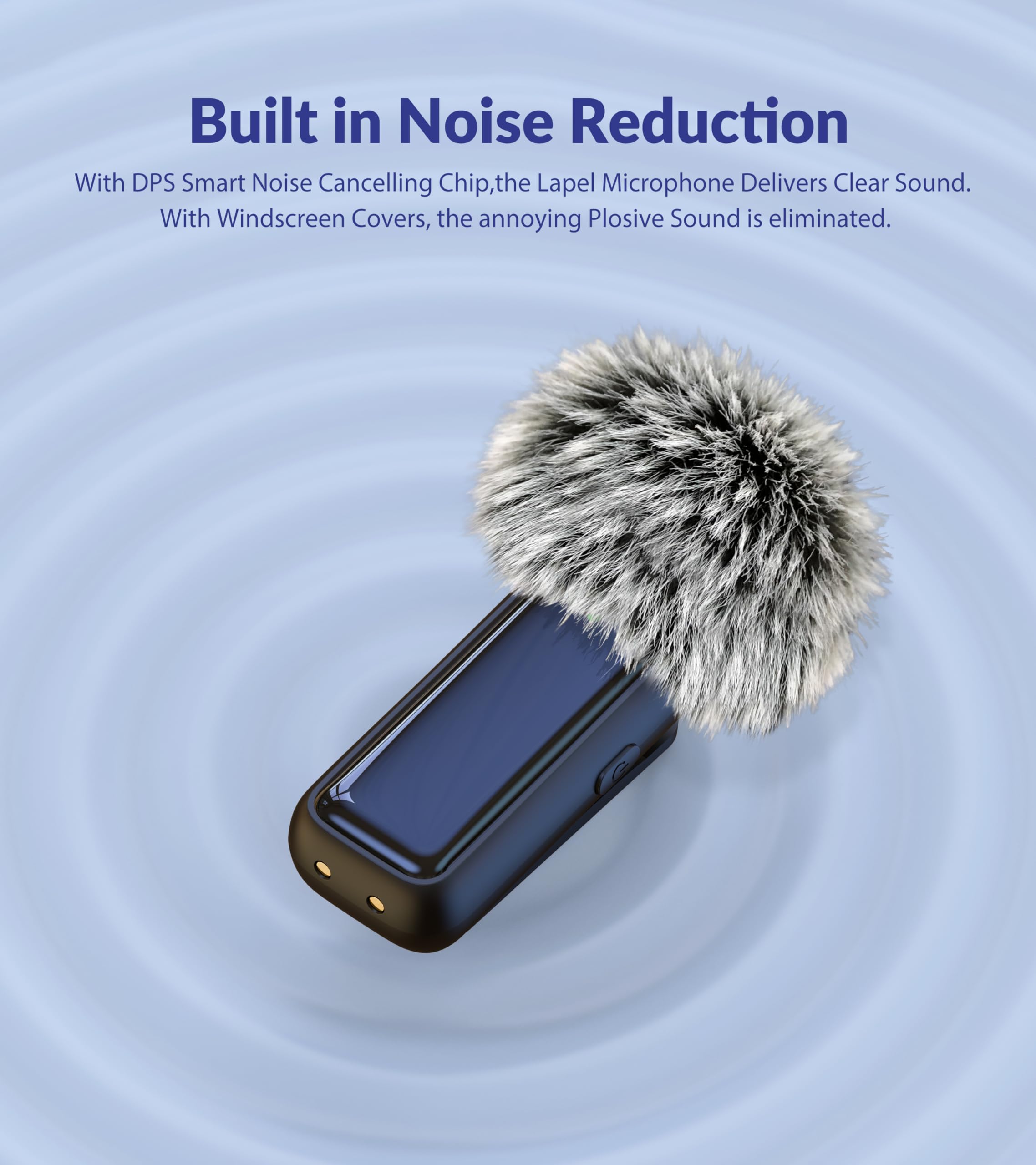 Snapklik.com : NPTCL 2 Pack Wireless Lavalier Microphone For iPhone 14 ...